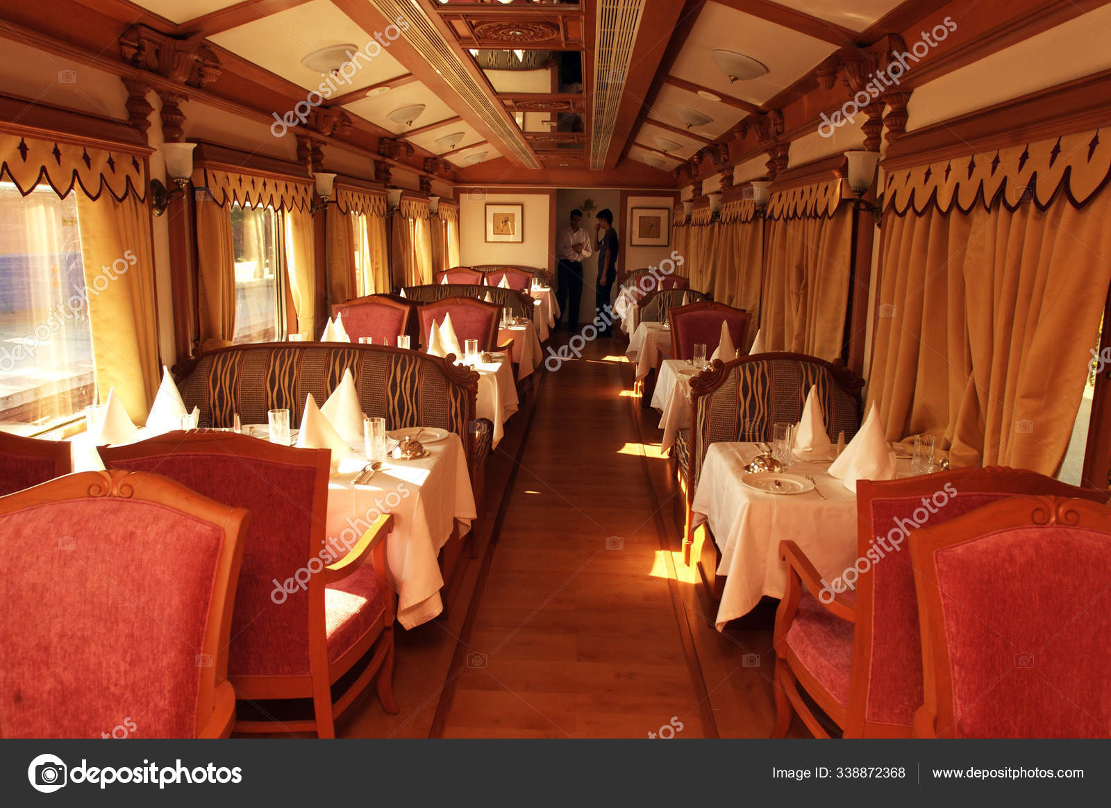 View Old Style Train Restaurant Luxury Furniture — Stock Editorial ...