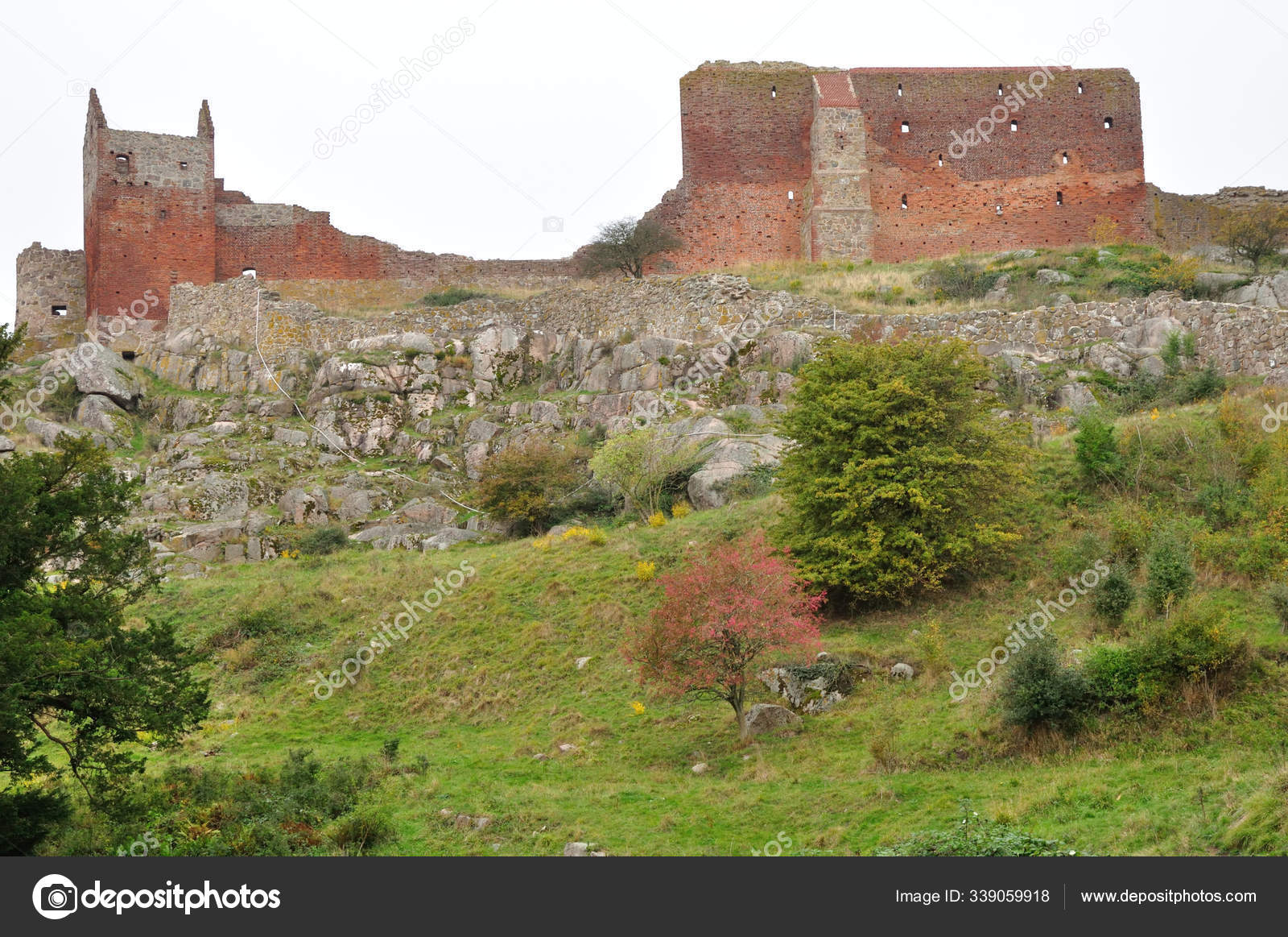 Hammershus One Largest Contiguous Castle Ruins Complexes Northern ...