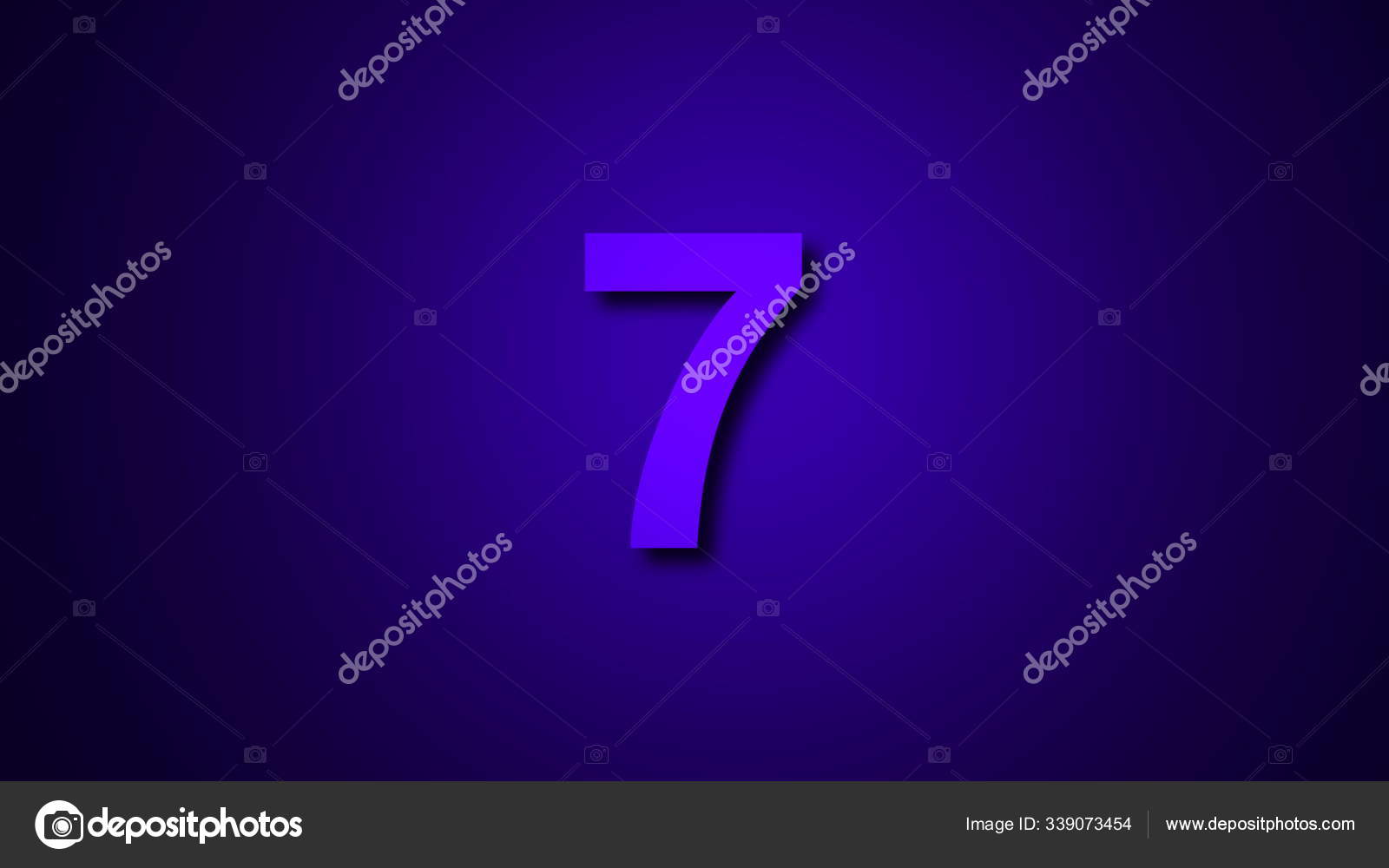 Highlighted Number Shadow Digital Background Rendered Stock Photo by ...