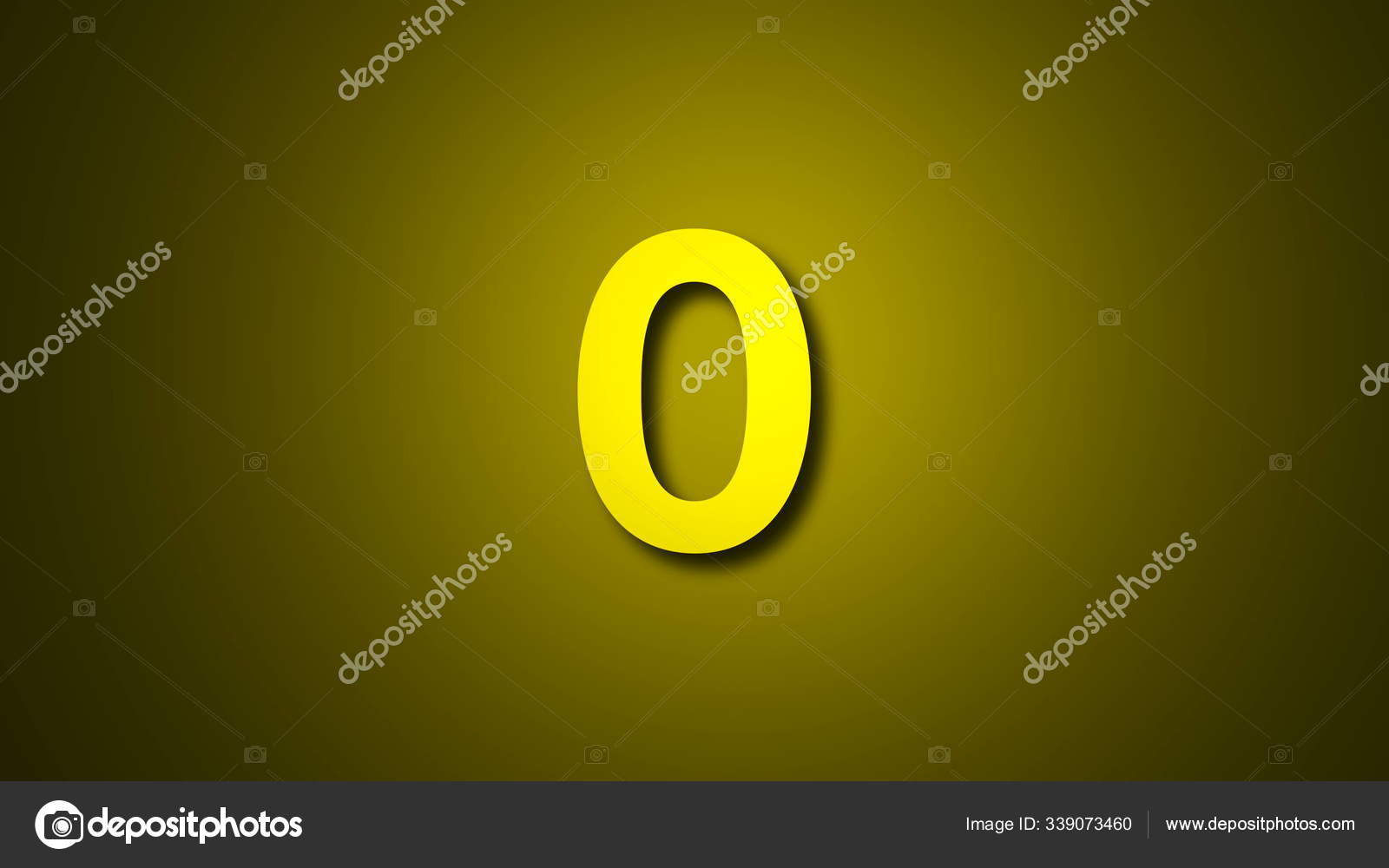 Highlighted Number Shadow Digital Background Rendered Stock Photo by ...