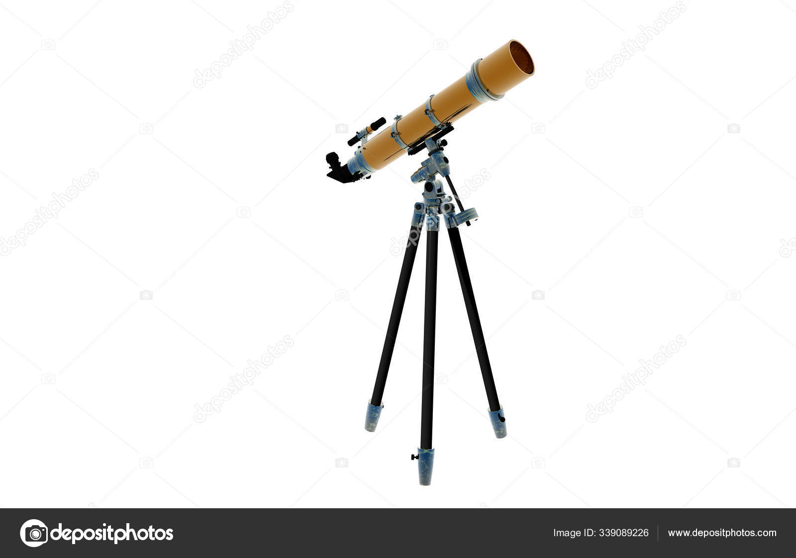 Lookout Telescope Sightseeing Binoculars Stock Photo by ...