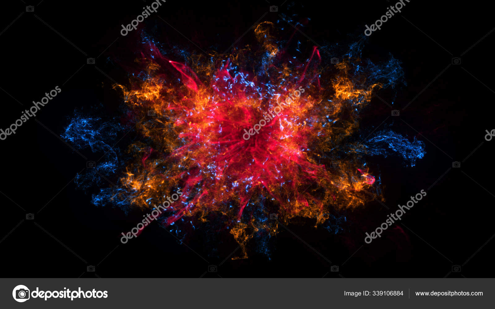 Abstract Background Shockwave Explosion Black Backdrop Technology ...