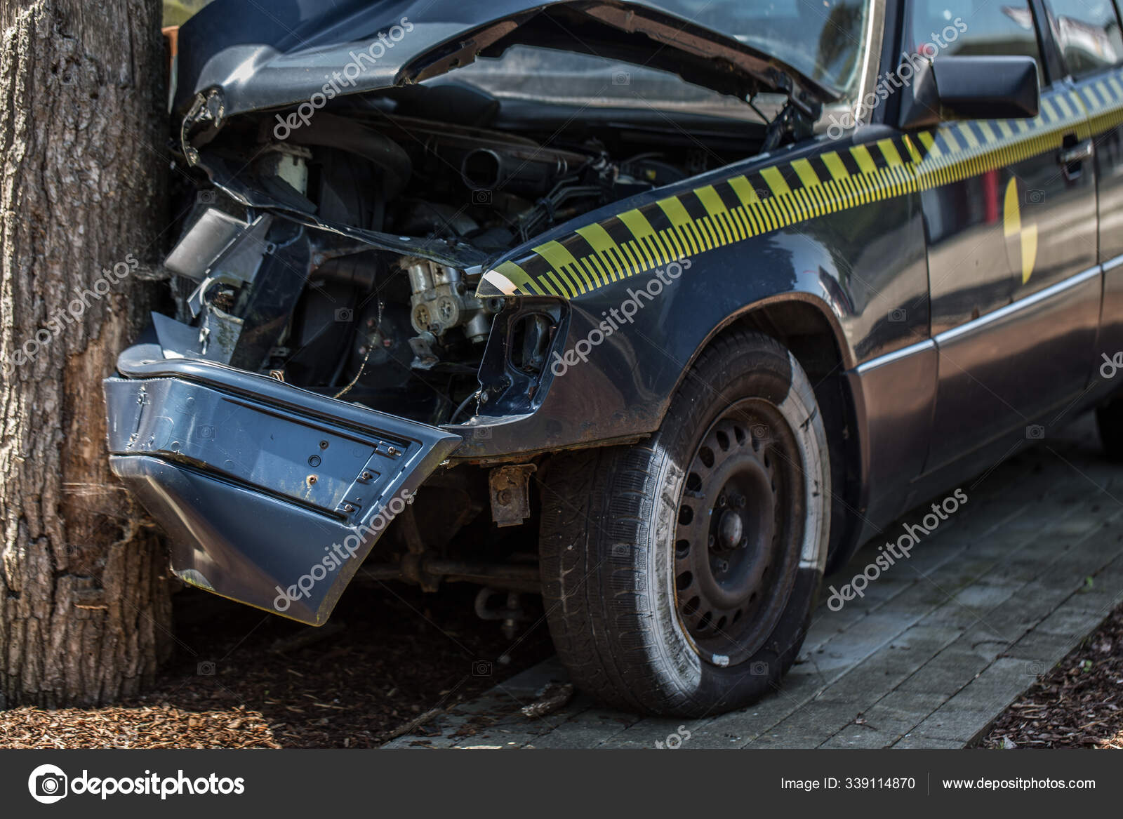Car Crash Tree — Stock Editorial Photo © PantherMediaSeller #339114870