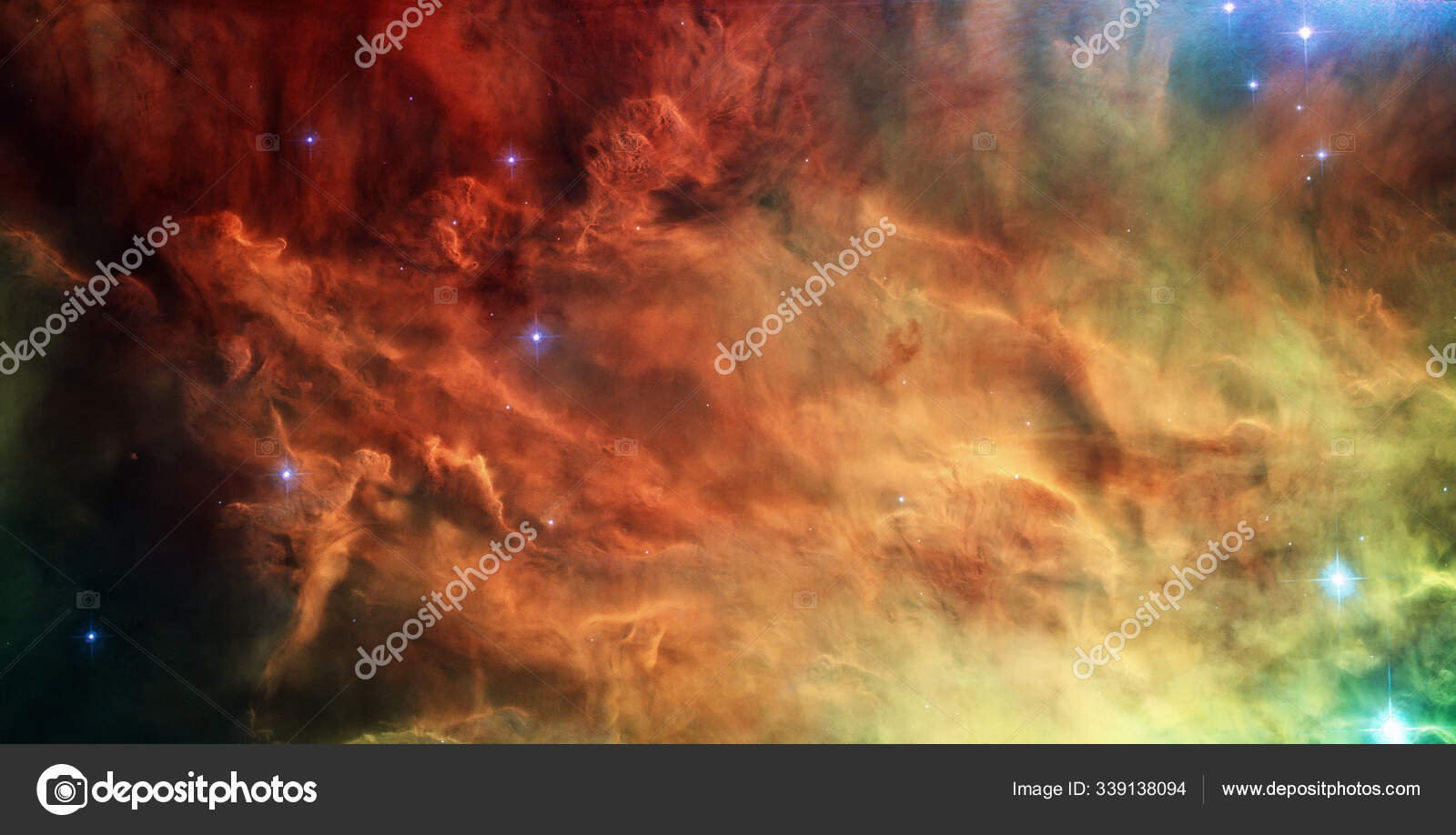 Waves Breaking Stellar Lagoon Nebula Messier Giant Interstellar Cloud ...