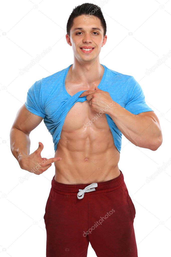 Músculos Abdominales Abs 6 Pack Mostrar Hombre Bodybuilder Musculación