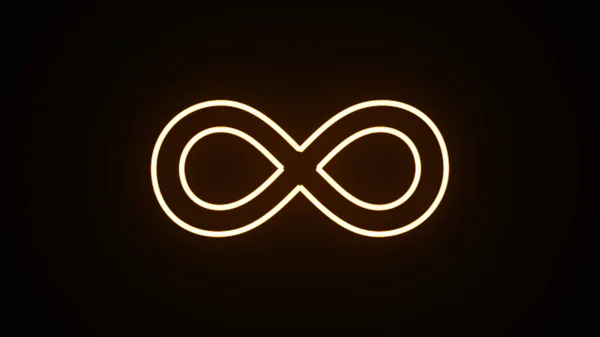 Golden Infinity Symbol Black Background Sparkling Dust Stock Vector by ...