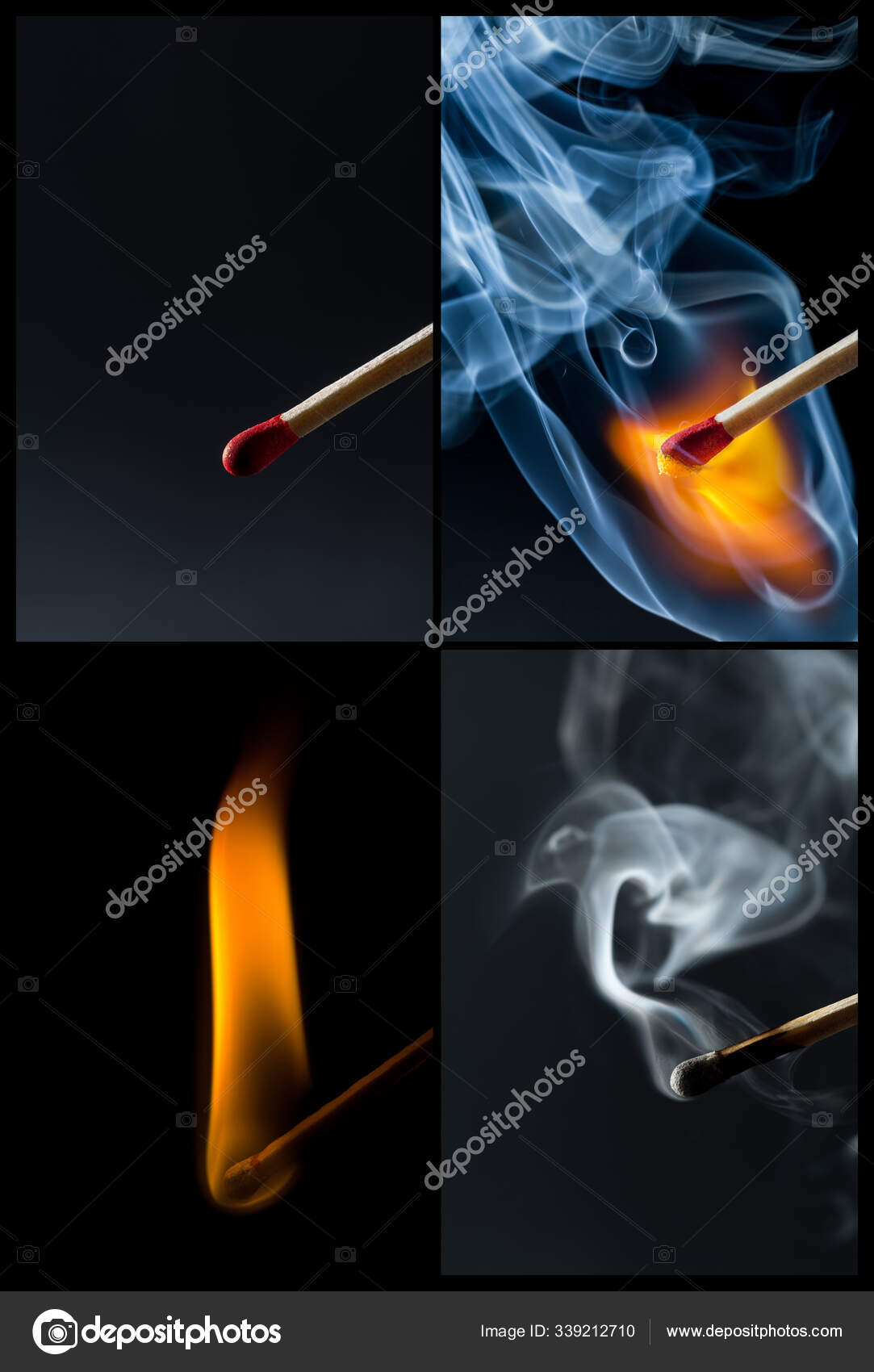 Four Stages While Burning Match — Stock Photo © PantherMediaSeller ...