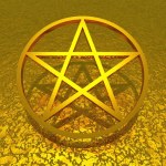 Pentagram - golden ratio - runes Stock Photo by ©lavalova 22001769