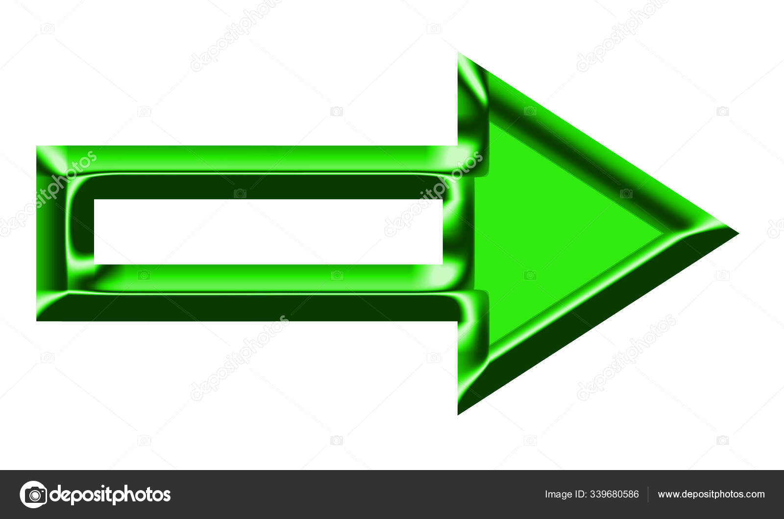 Graphic Arrow Sign Button Illustration — Stock Photo ...