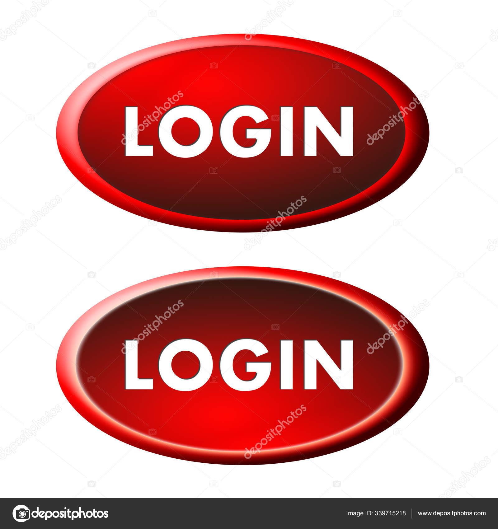 Red Login Button