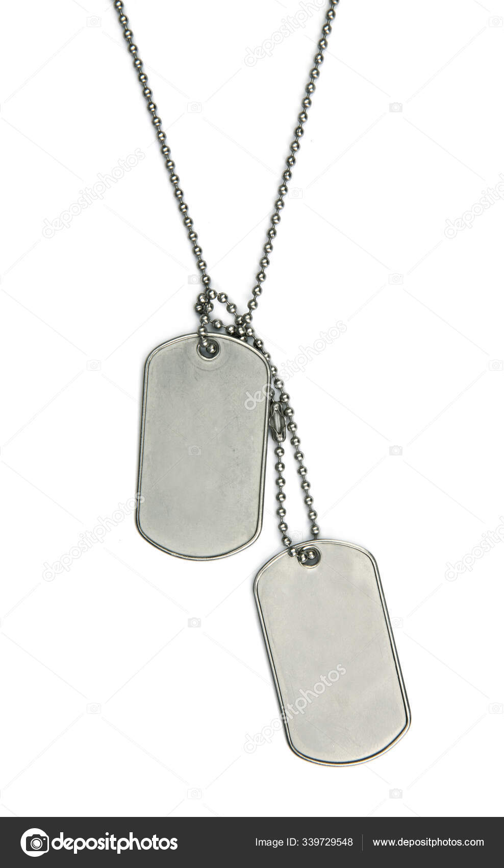 Black Metal Tag Isolated White Background — Stock Photo ...