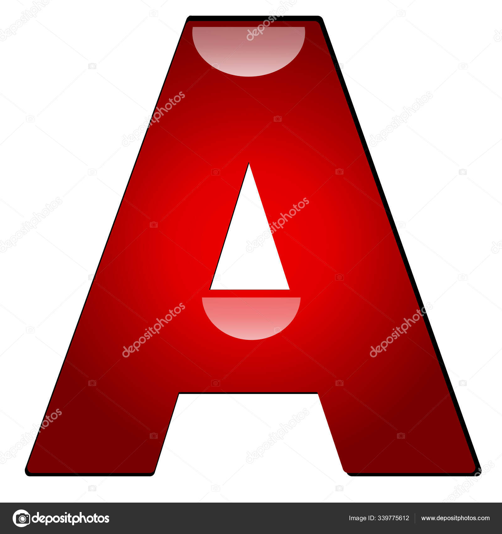 Red Letter Isolated White — Stock Photo © PantherMediaSeller #339775612