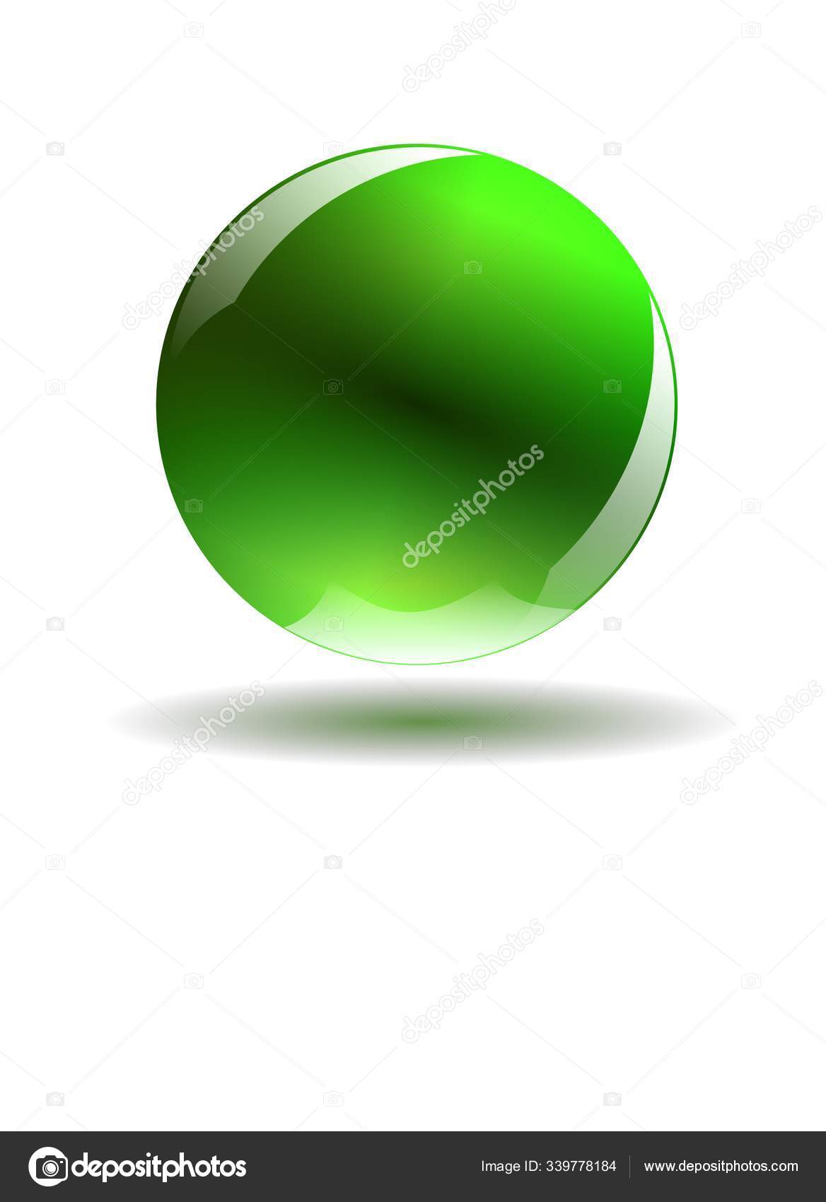 Green Sphere Using Logo Environment Icon — Stock Photo ...