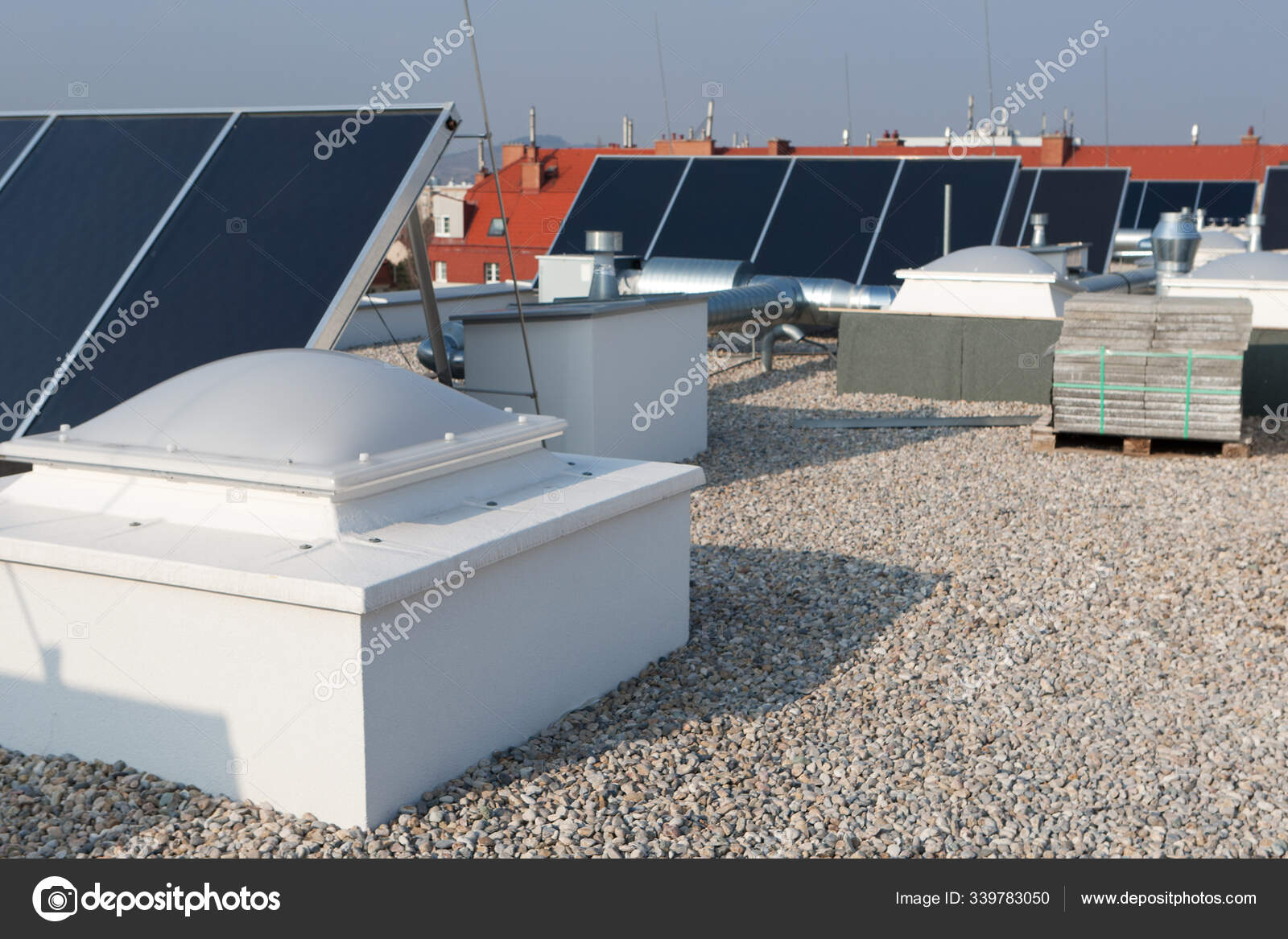 Solar Modules Roof Generate Energy Stock Photo by ©PantherMediaSeller ...