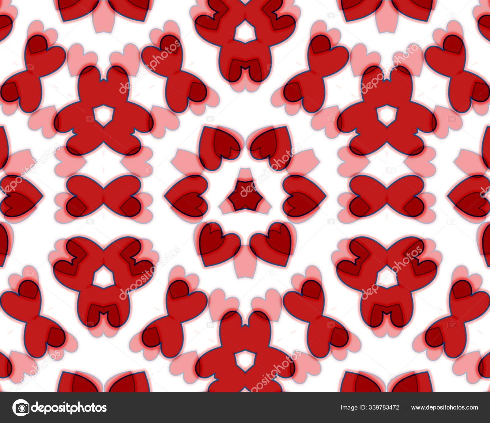 Special Pattern Background Red Hearts Motif — Stock Photo ...