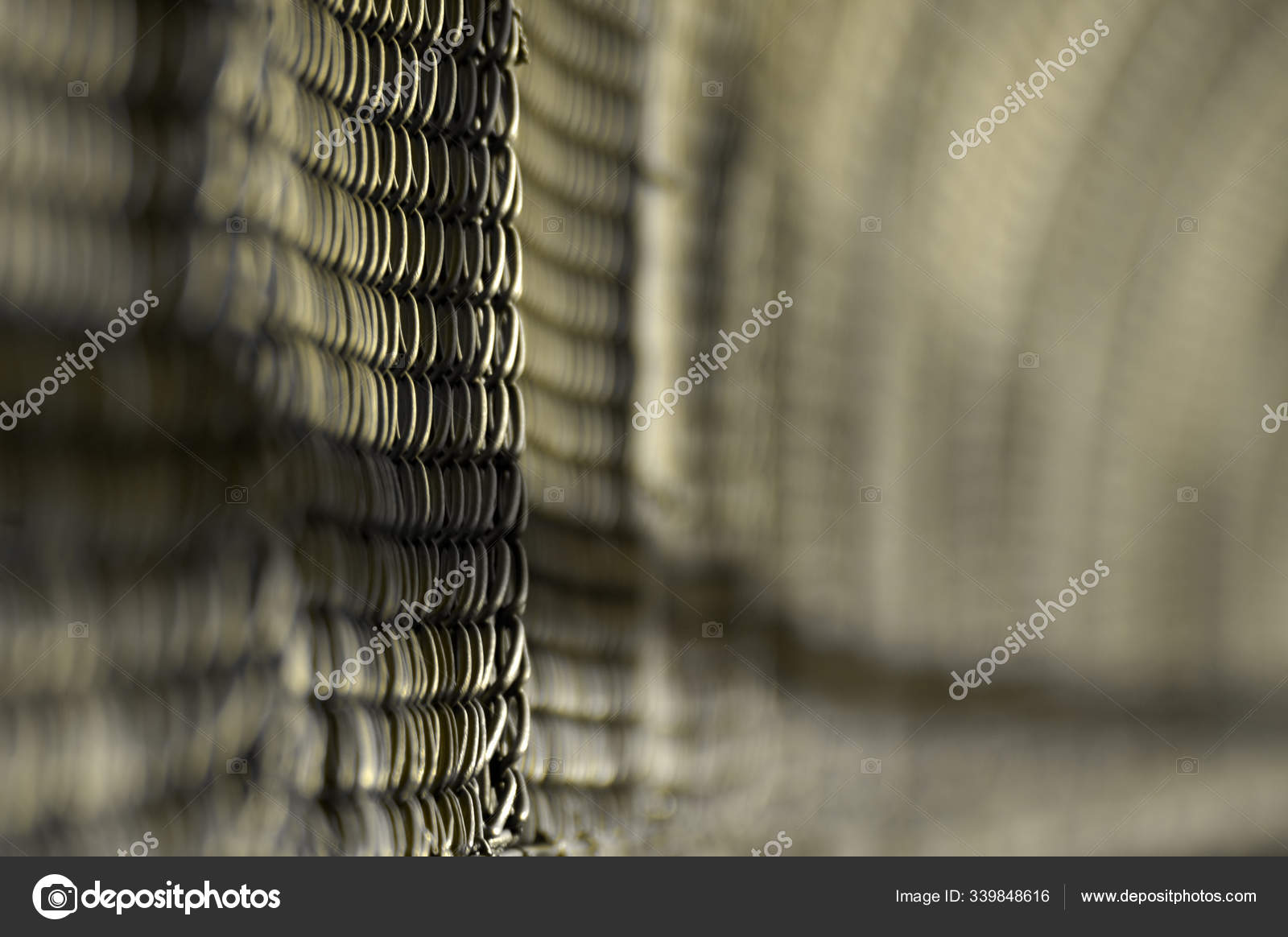 Grey Wired Fence Distance Blur Could Construction Site Jailhouse ...