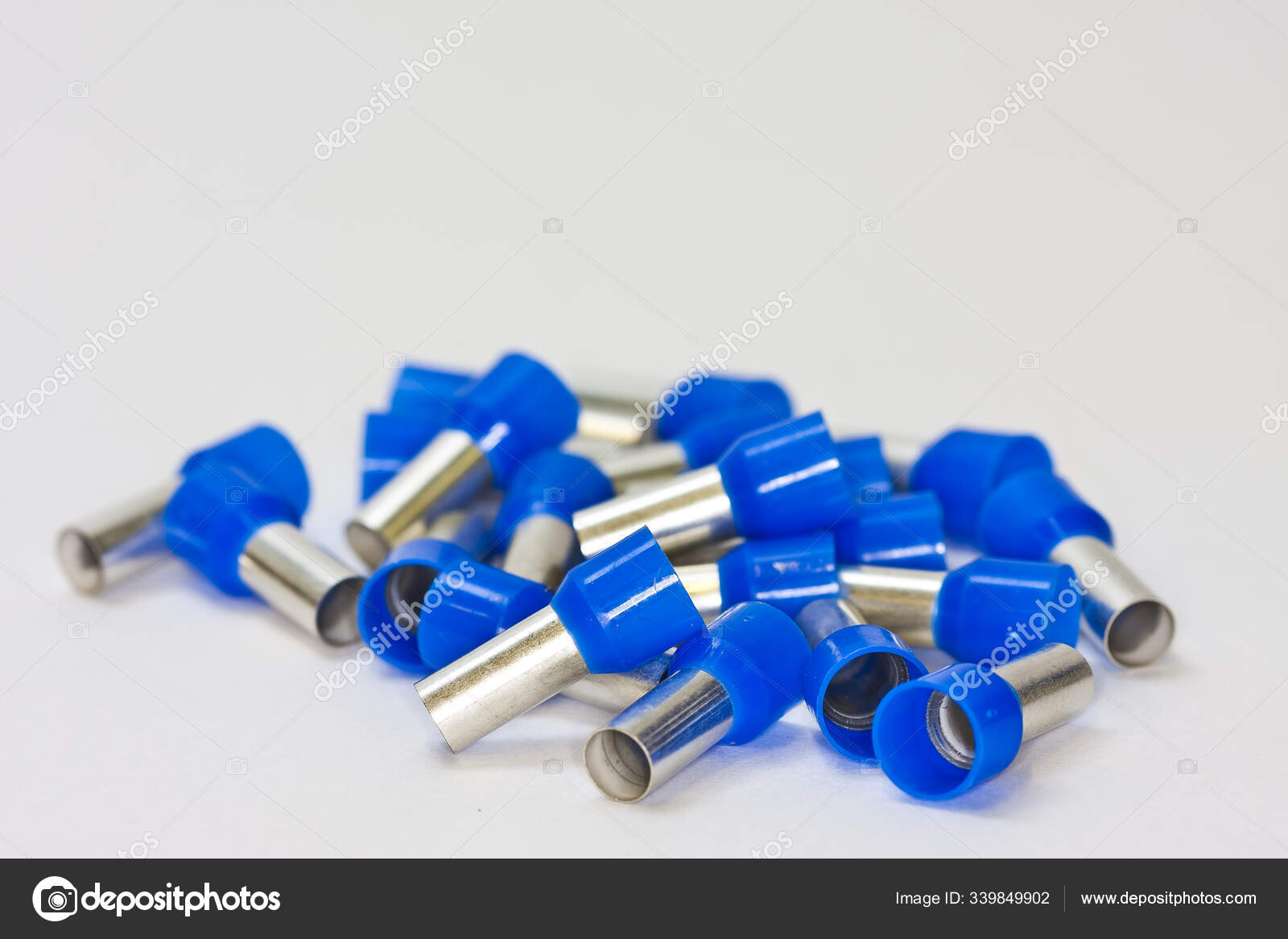 Small Amount Blue Insulated Ferrules Stock Photo by ©PantherMediaSeller ...