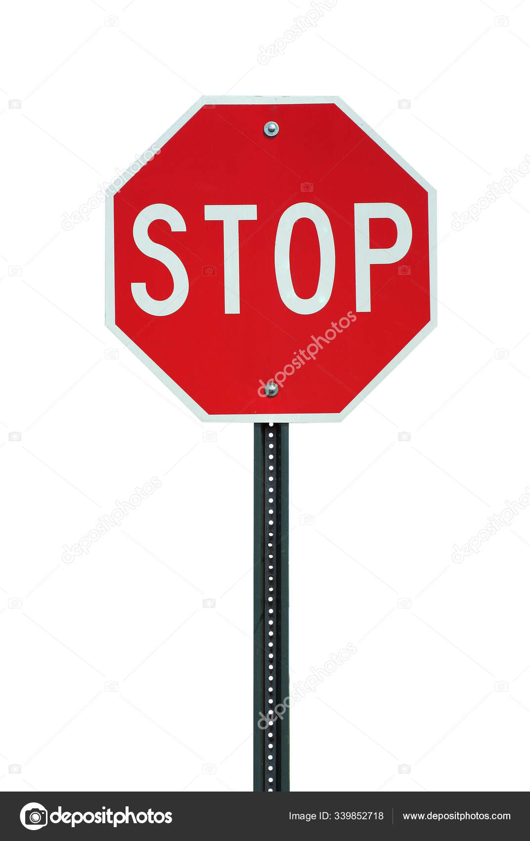 Isolated Stop Sign White Background — Stock Photo © PantherMediaSeller ...