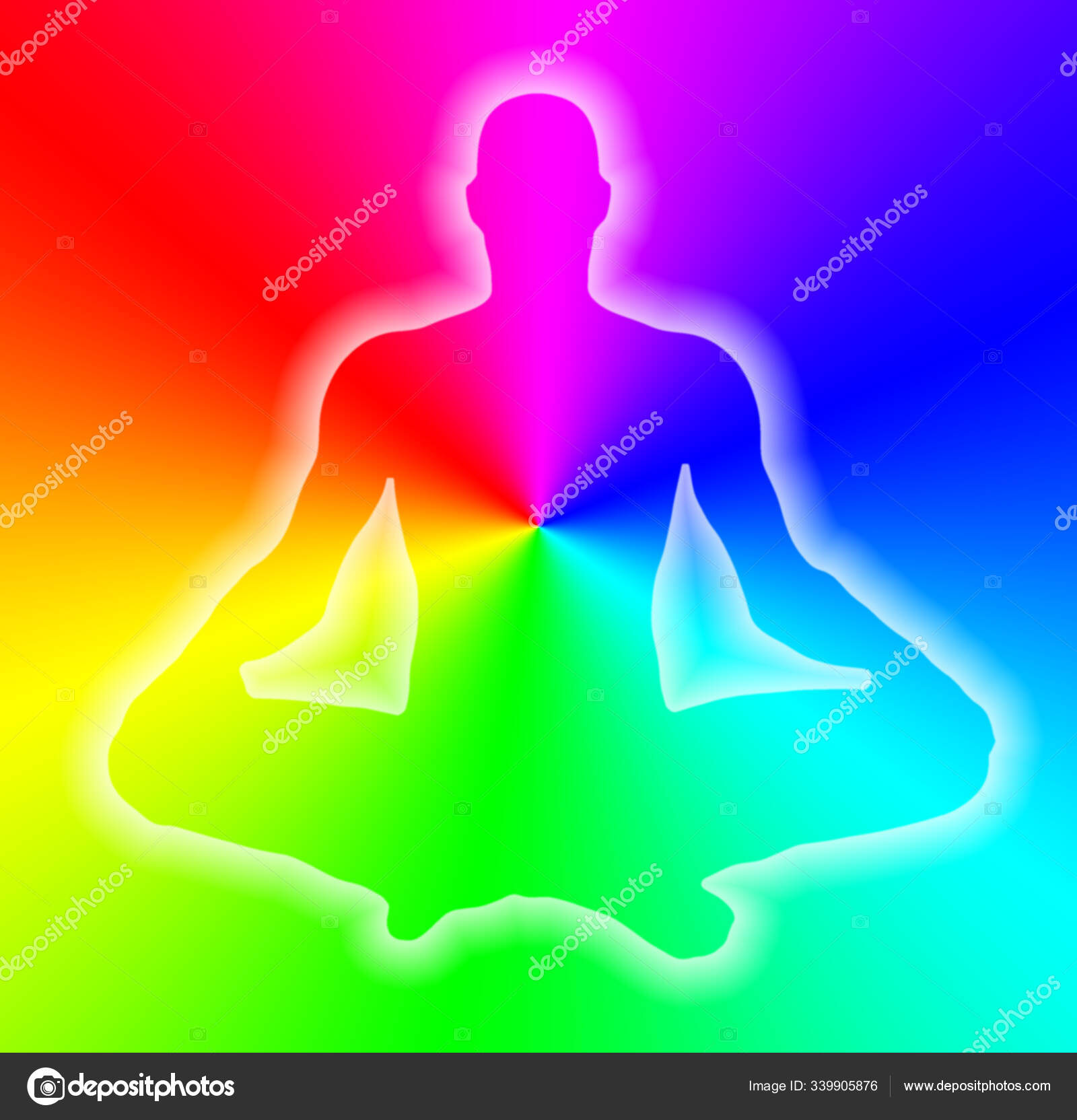 Rainbow Man Silhouette — Stock Photo © PantherMediaSeller #339905876