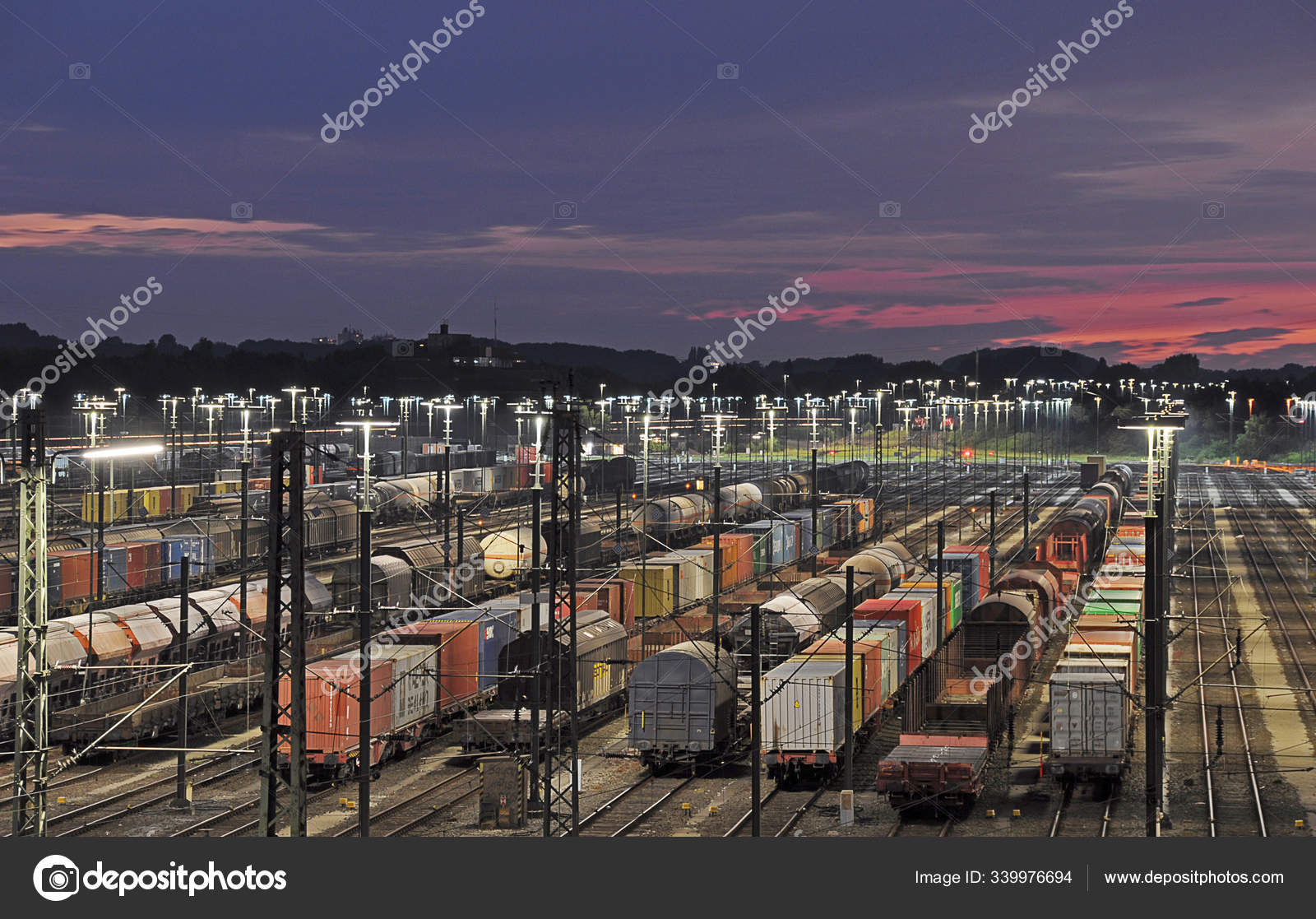 Classification Yard Railways Trains – Stock Editorial Photo ...