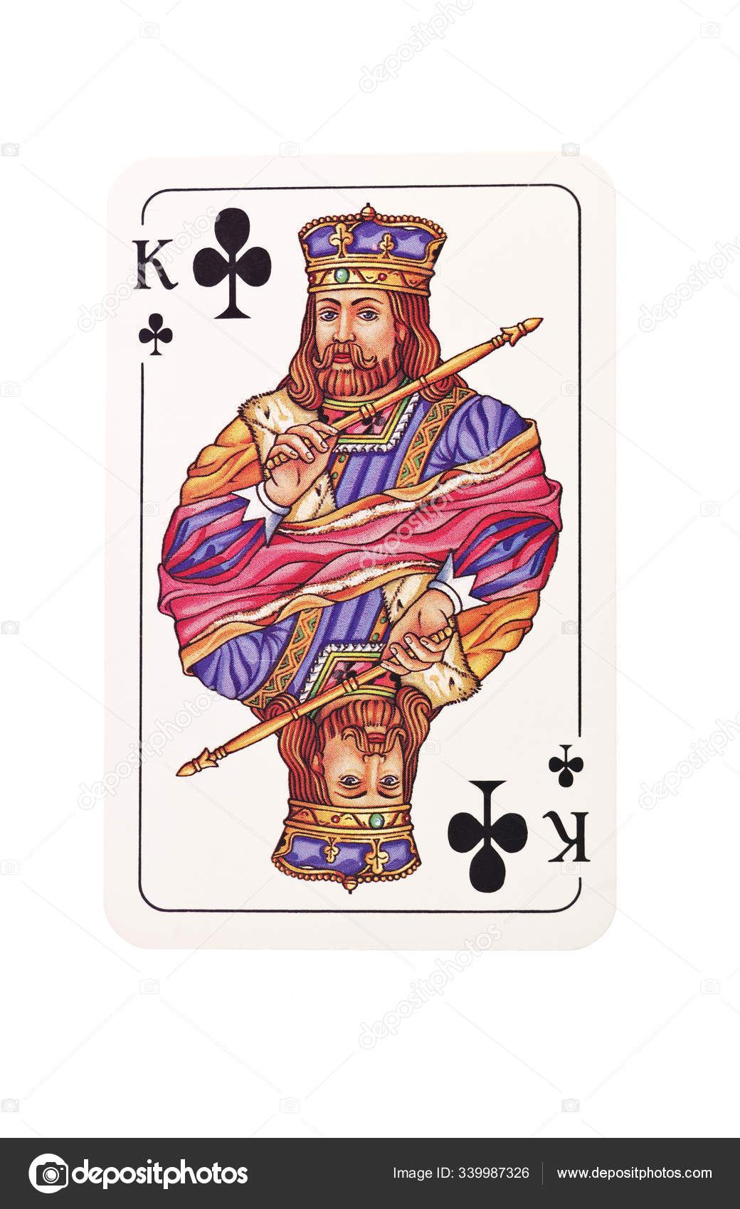 King Clubs Isolated White Background Stock Illustration by ...