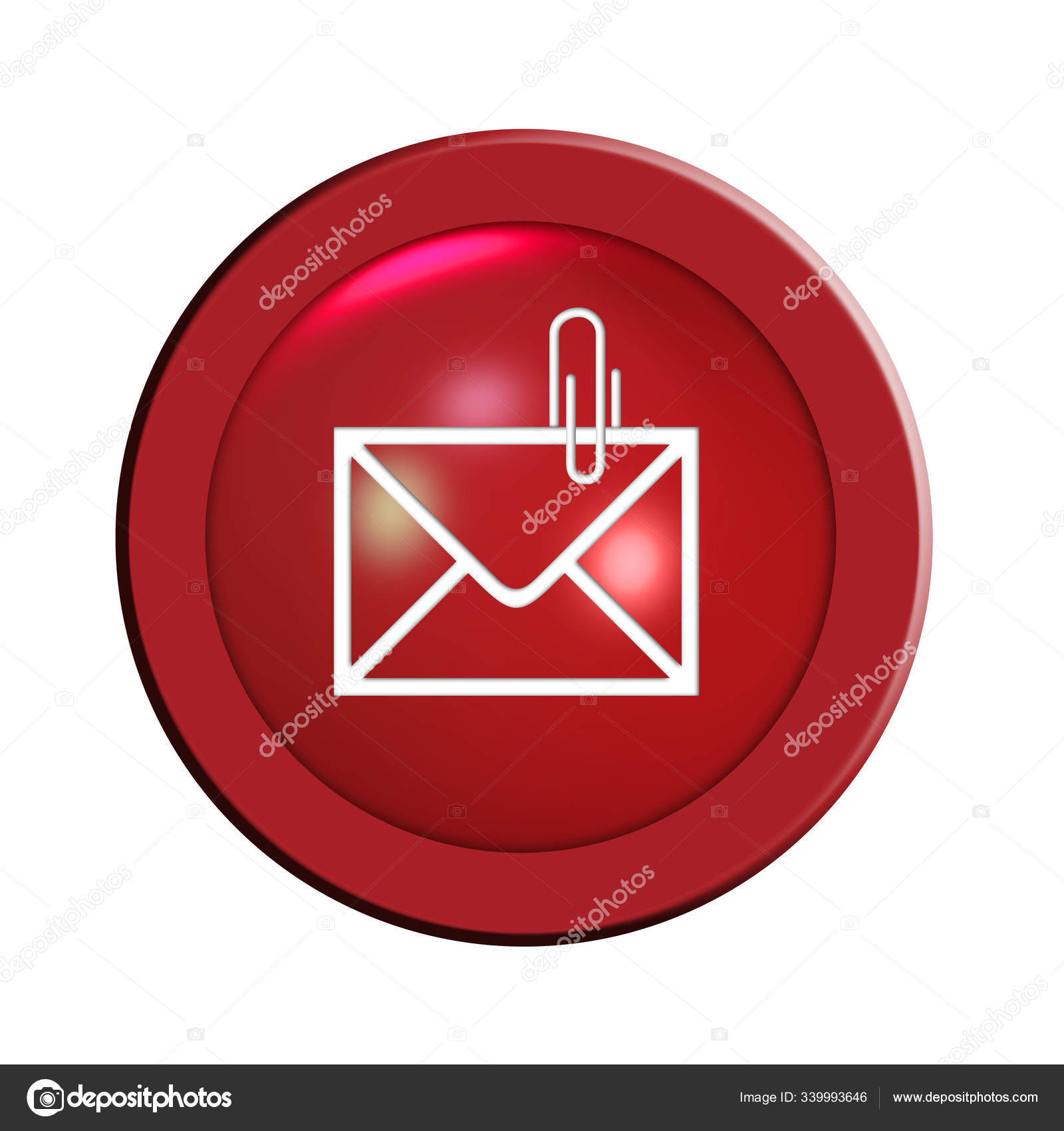 Mail Button Graphic Illustration — Stock Photo © PantherMediaSeller ...