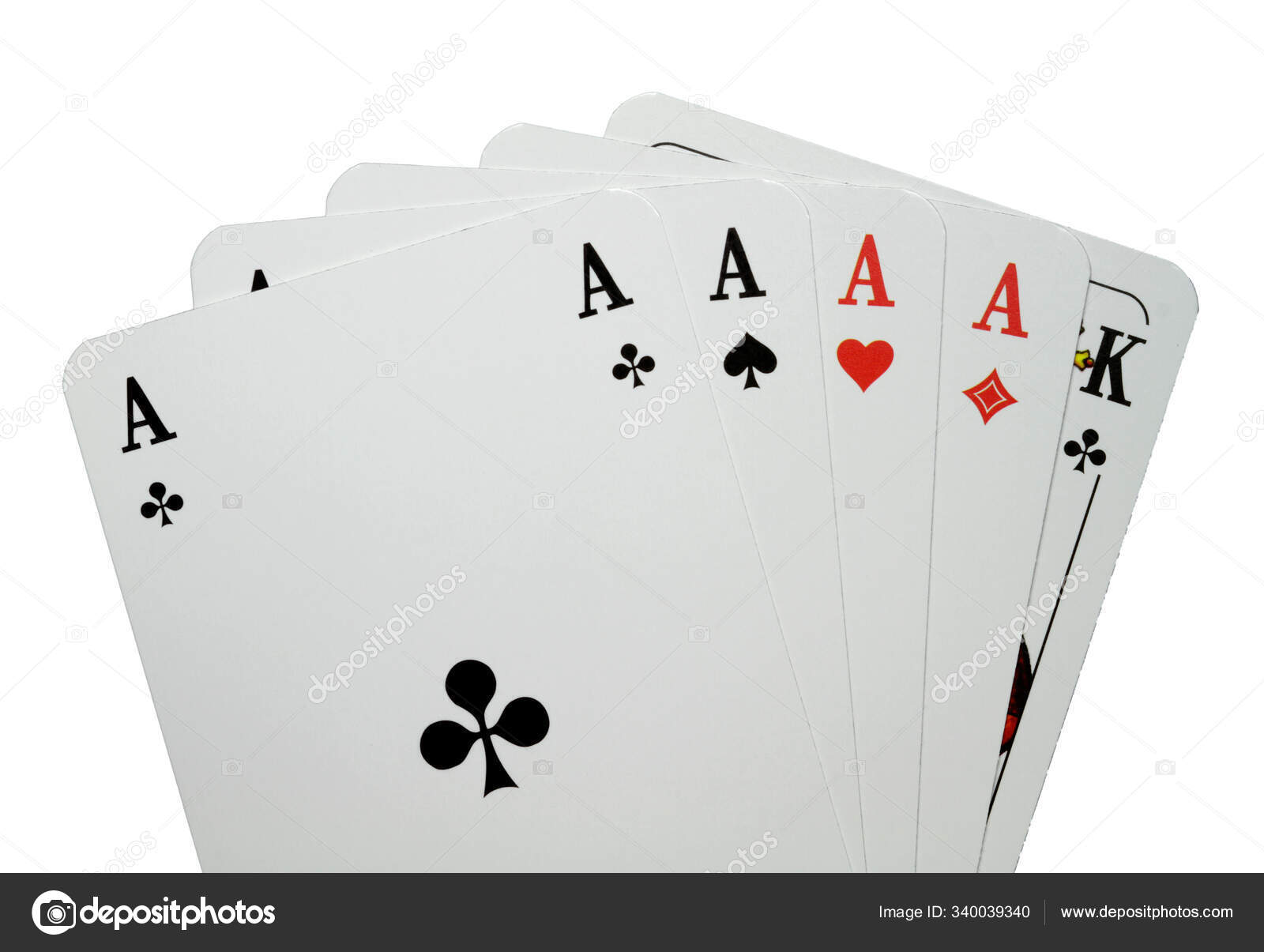 Playing Cards Isolated White Background — Stock Photo ...
