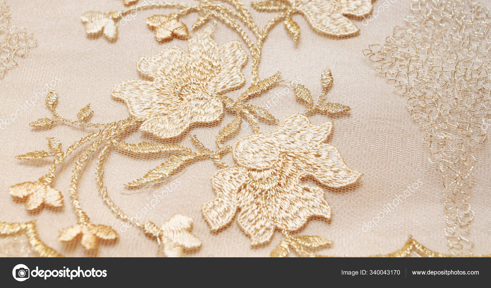 Golden Textile Wedding Background Stock Photo by ©PantherMediaSeller ...