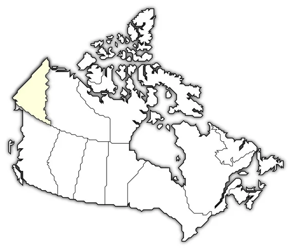 Political Map Canada Several Provinces Manitoba Highlighted Stock Photo ...