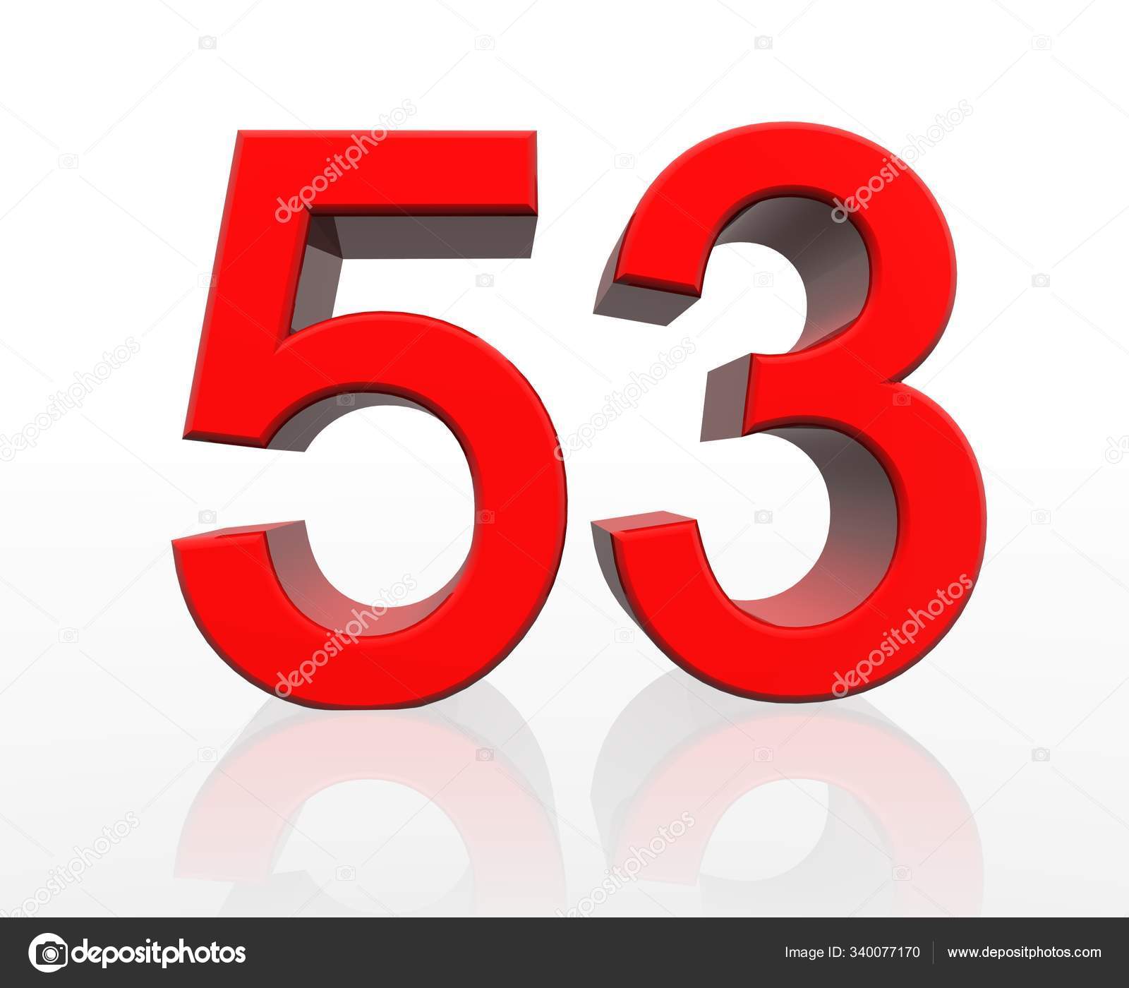 Red Numbers Sign White Background — Stock Photo © PantherMediaSeller ...