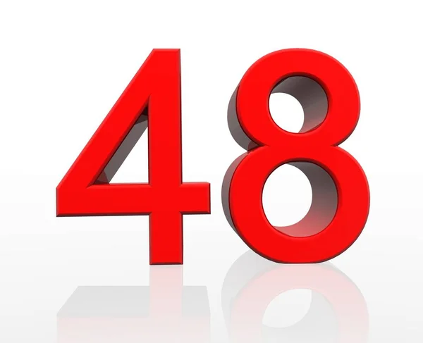 Red Numbers Sign White Background — Stock Photo © PantherMediaSeller ...