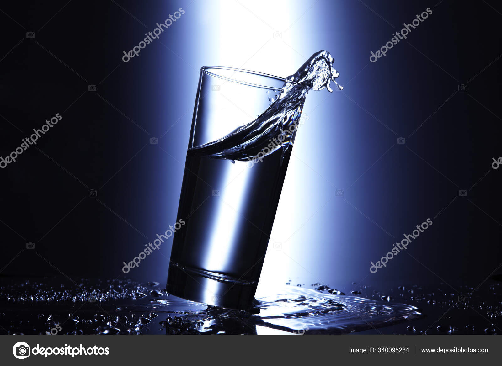 Tilting Glass Water Splash Wave Stock Photo by ©PantherMediaSeller ...
