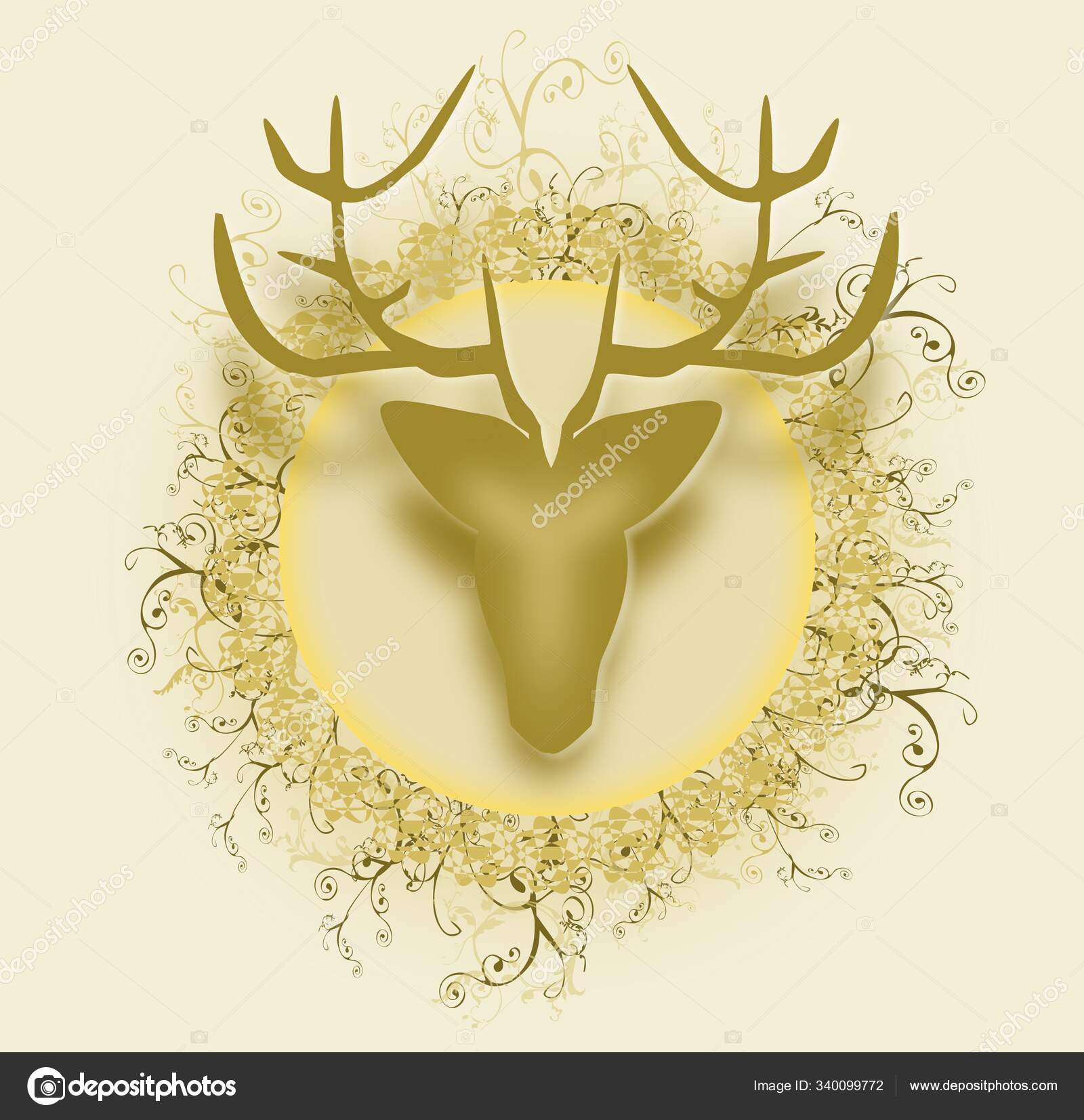 Vector Stag Background Stock Photo by ©PantherMediaSeller 340099772