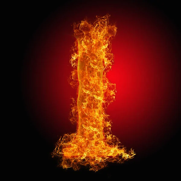 Fire Small Letter Black Background Stock Photo by ©PantherMediaSeller ...