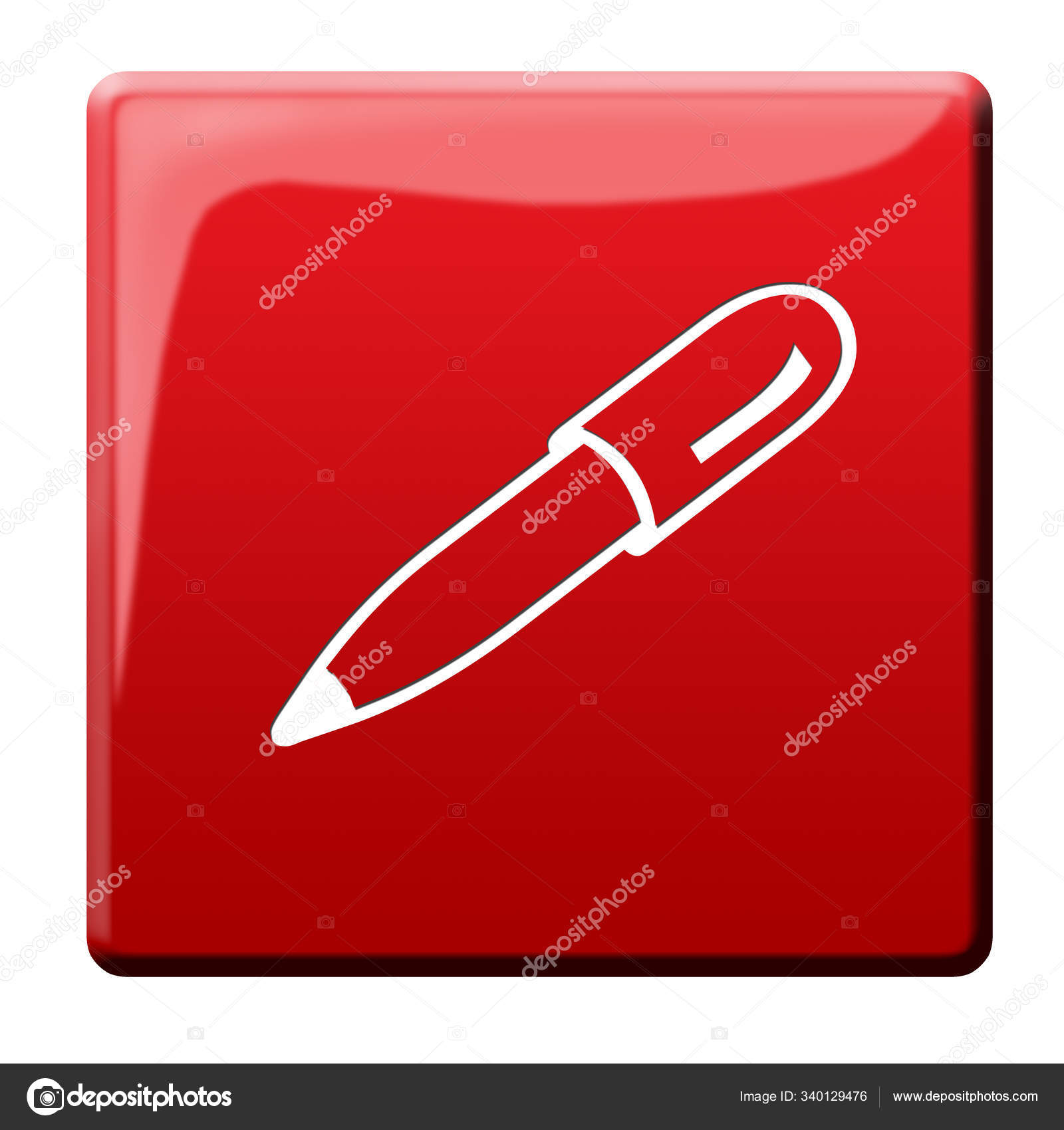 Ballpoint Pen Button Write — Stock Photo © PantherMediaSeller #340129476