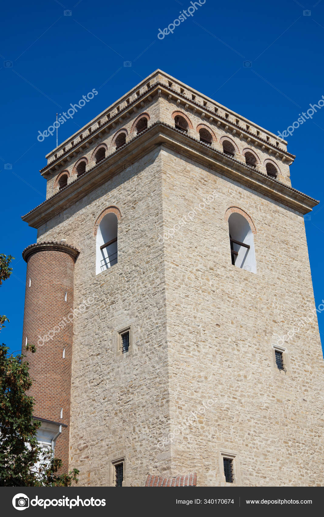 Torre Golia Del Monasterio Golia Ciudad Iasi Rumania — Foto de stock ...