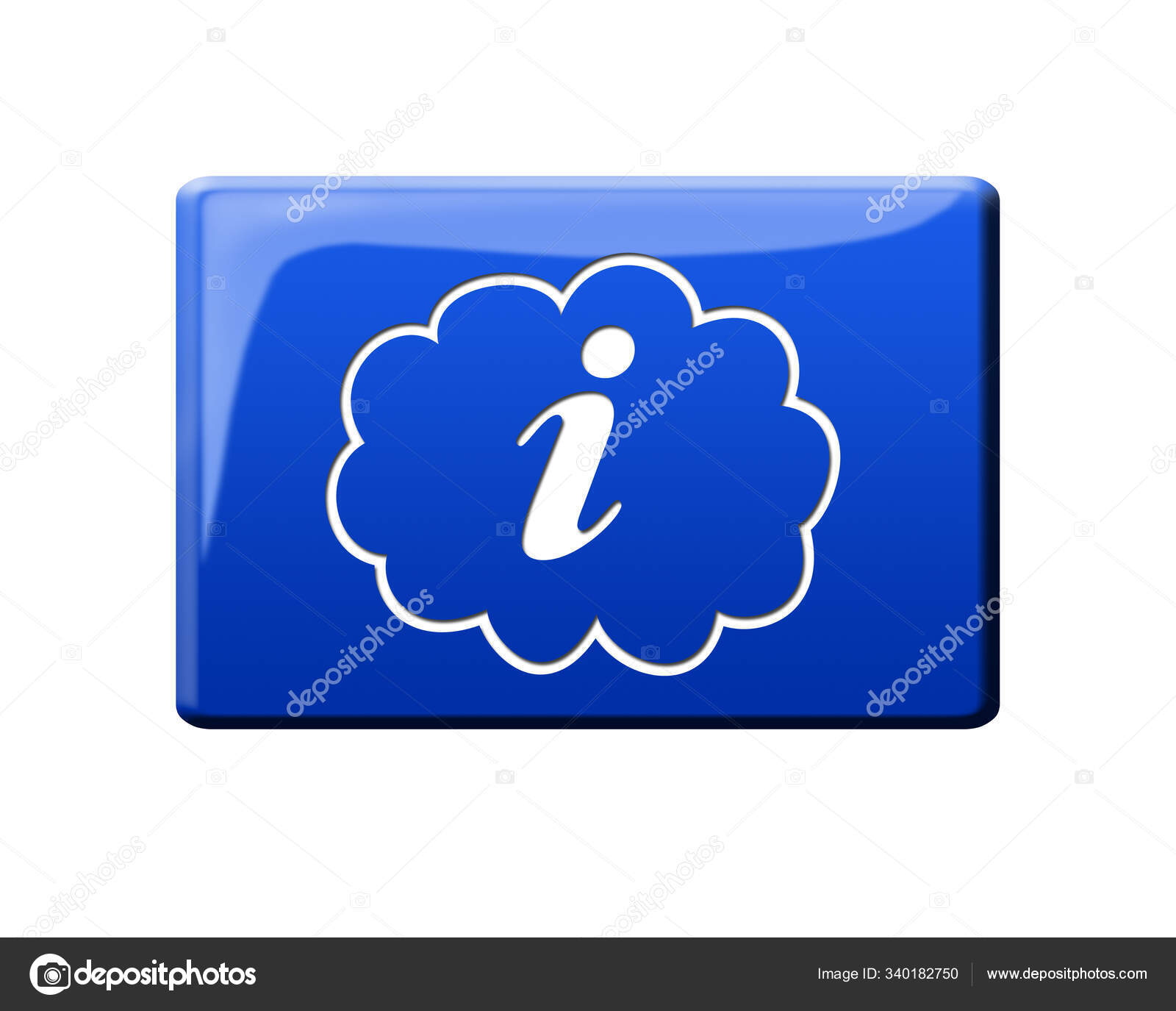 Internet Información Botón Ilustración Información — Foto de stock ...