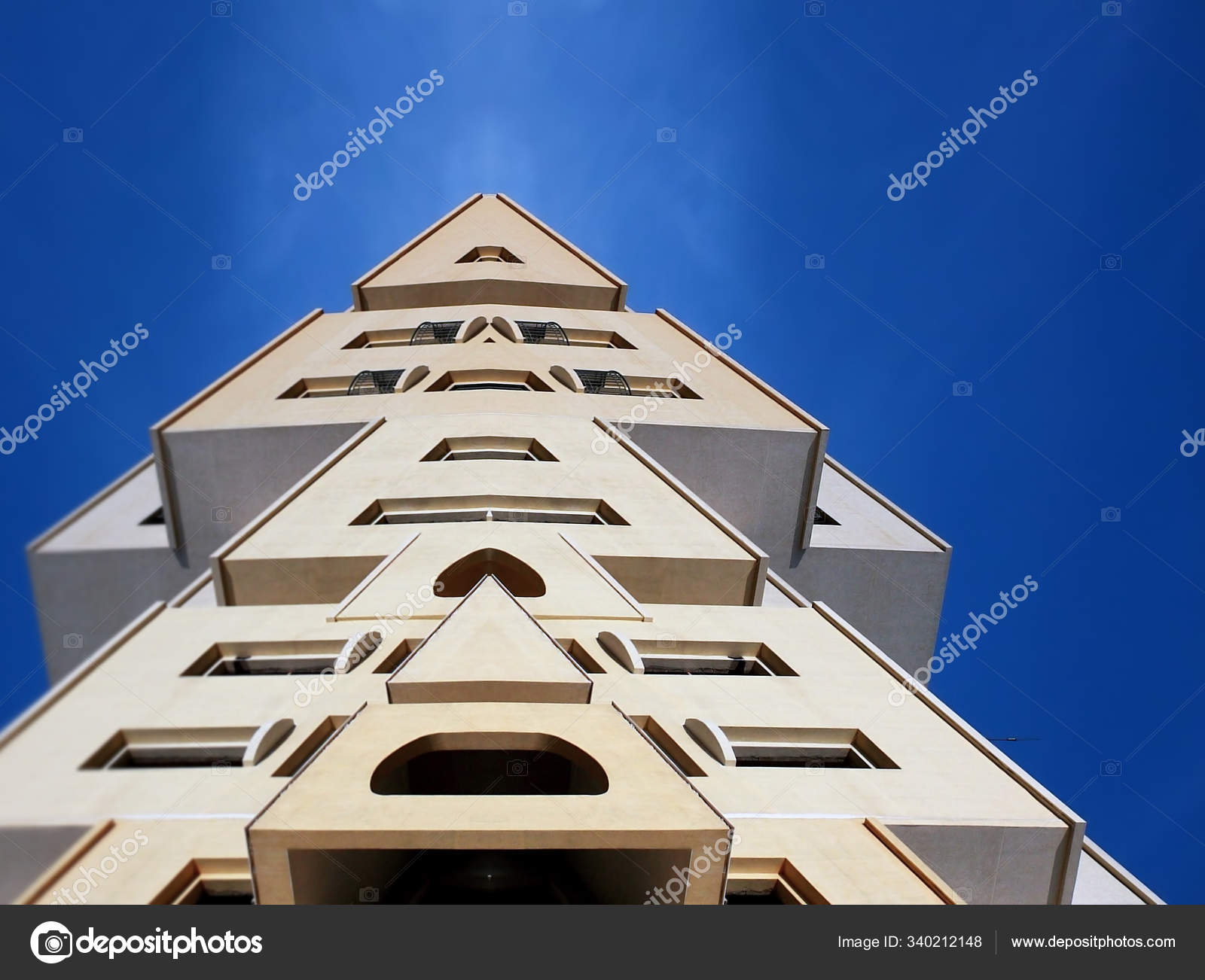 Details New Construction Block Blue Sky — Stock Photo ...
