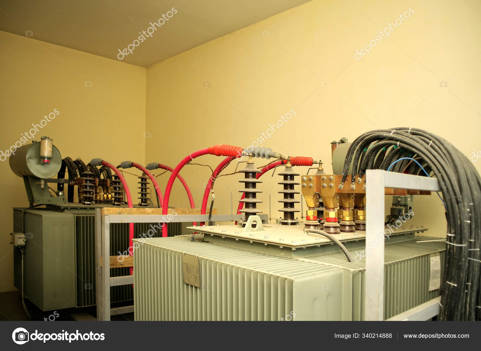Close Shot Cables Transformer — Stock Photo © PantherMediaSeller #340214888