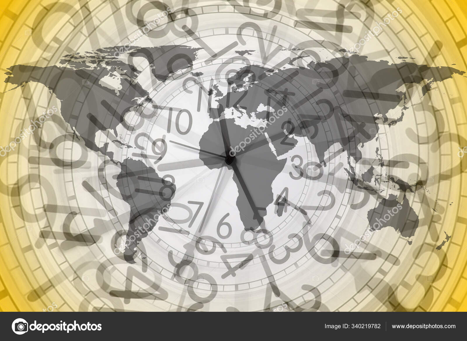 Conceptual Image Clock Dollar Bill Background — Stock Photo ...