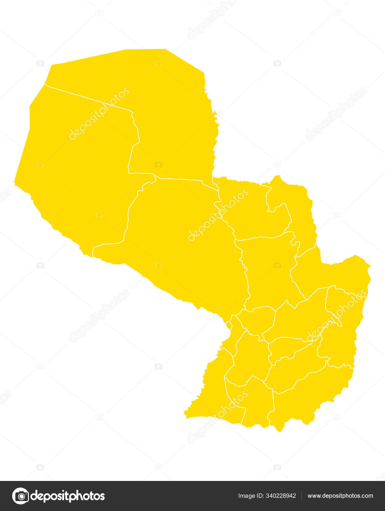 Paraguay Geographical Map