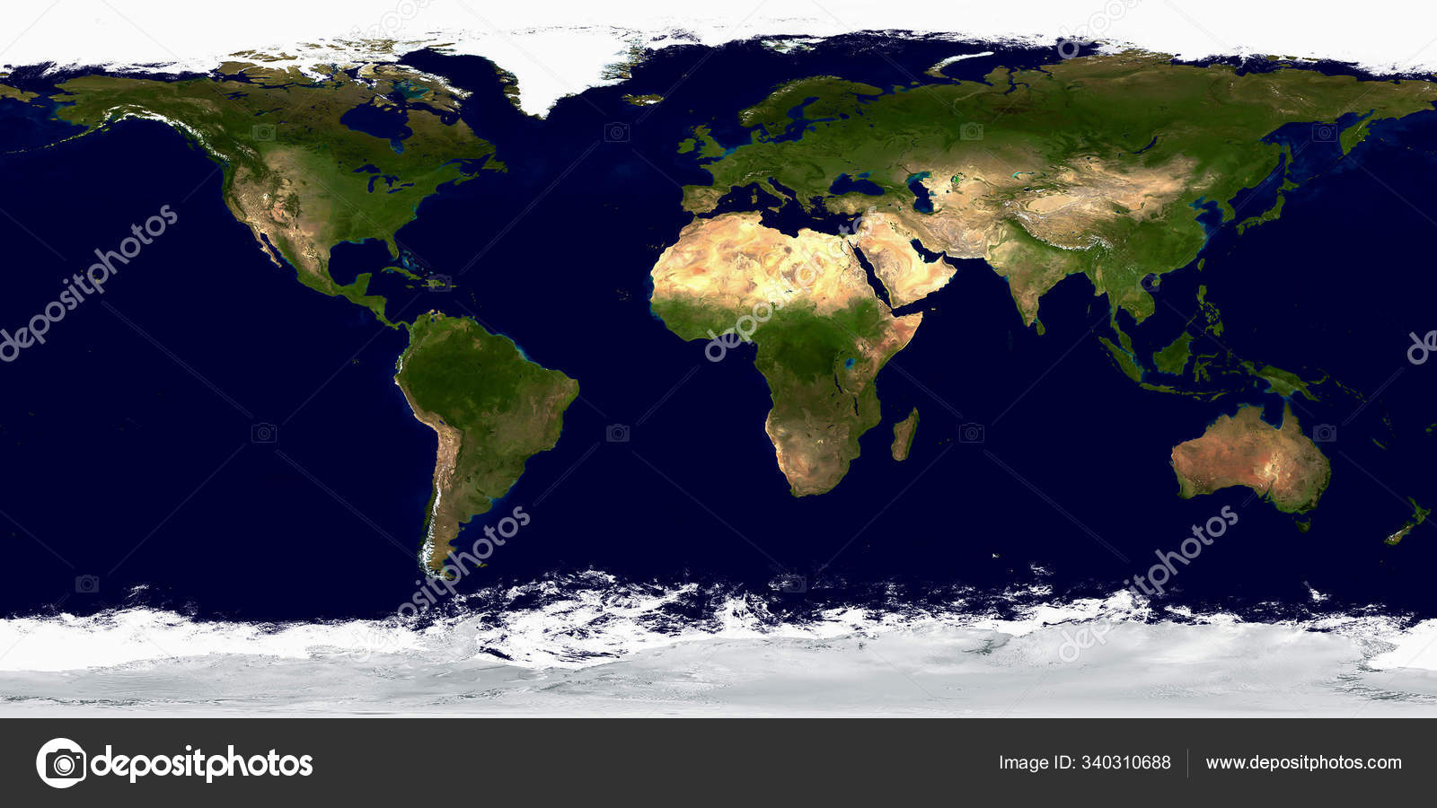 Mapa Geográfico Del Planeta Tierra — Foto de stock #340310688 ...