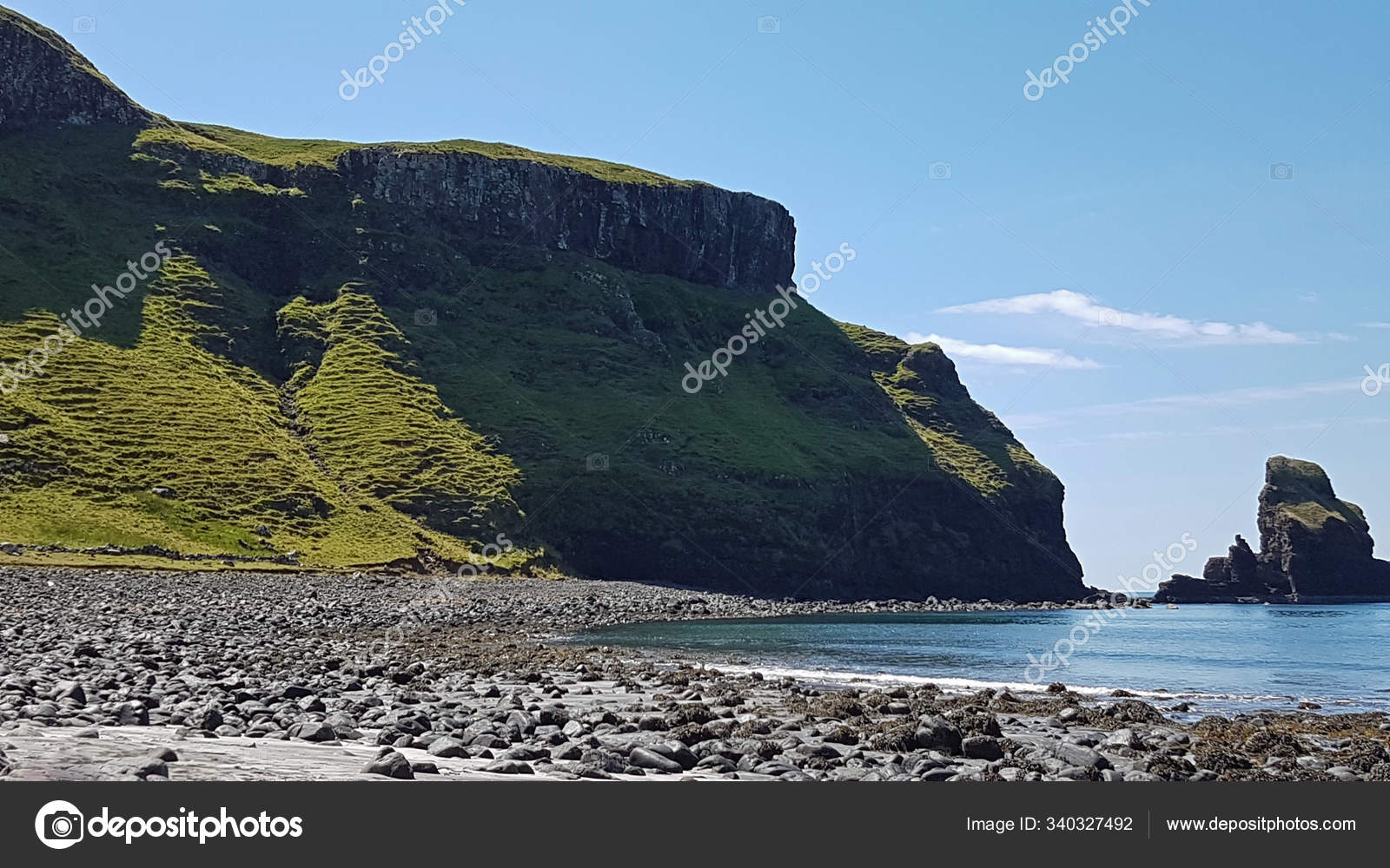 Talisker Beach Village Carbost Isle Skye Stock Photo by ...