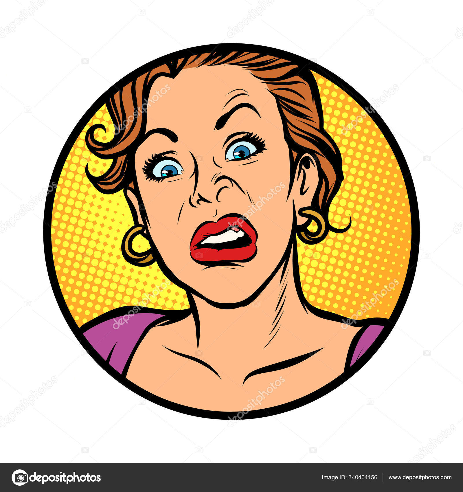 Shocked Face Funny Cartoon