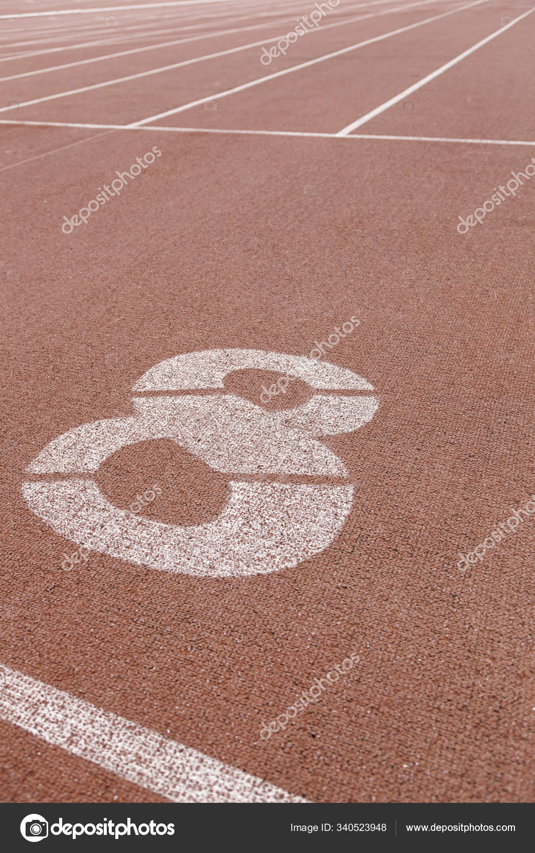 Number Eight Running Track Track Detail Running Outdoors Sport Healthy ...