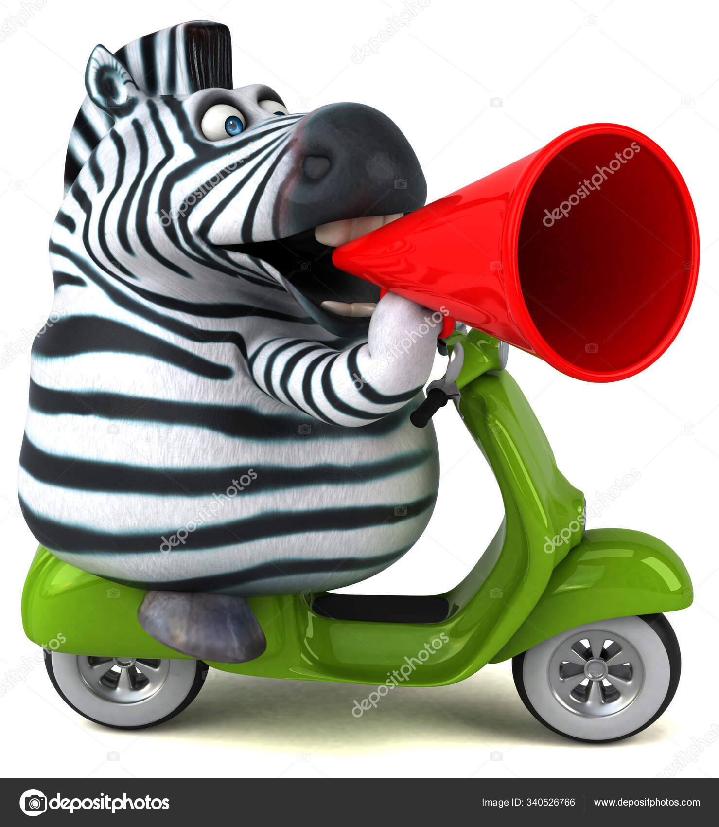 Zebra Riding A Motorcycle
