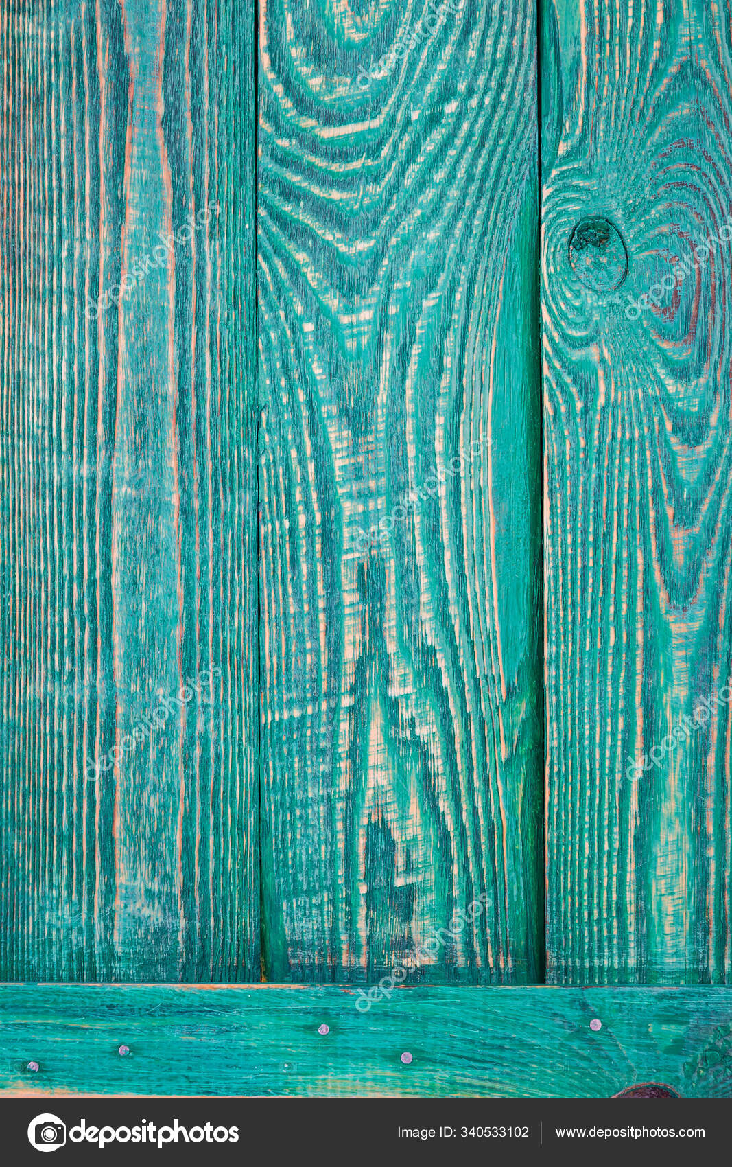 Vertical Background Three Green Texture Boards Fastened Horizontal ...