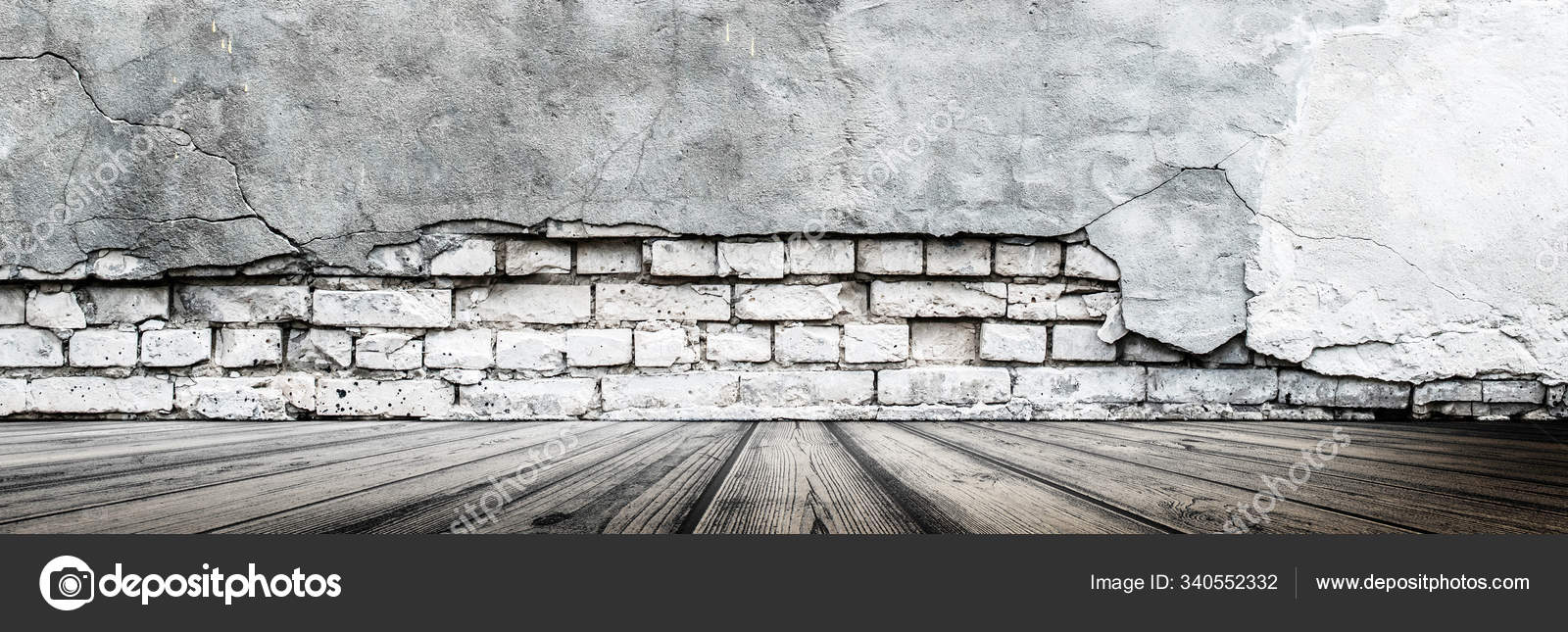 Vintage Room Background Old Interior Rendering Stock Photo by ...