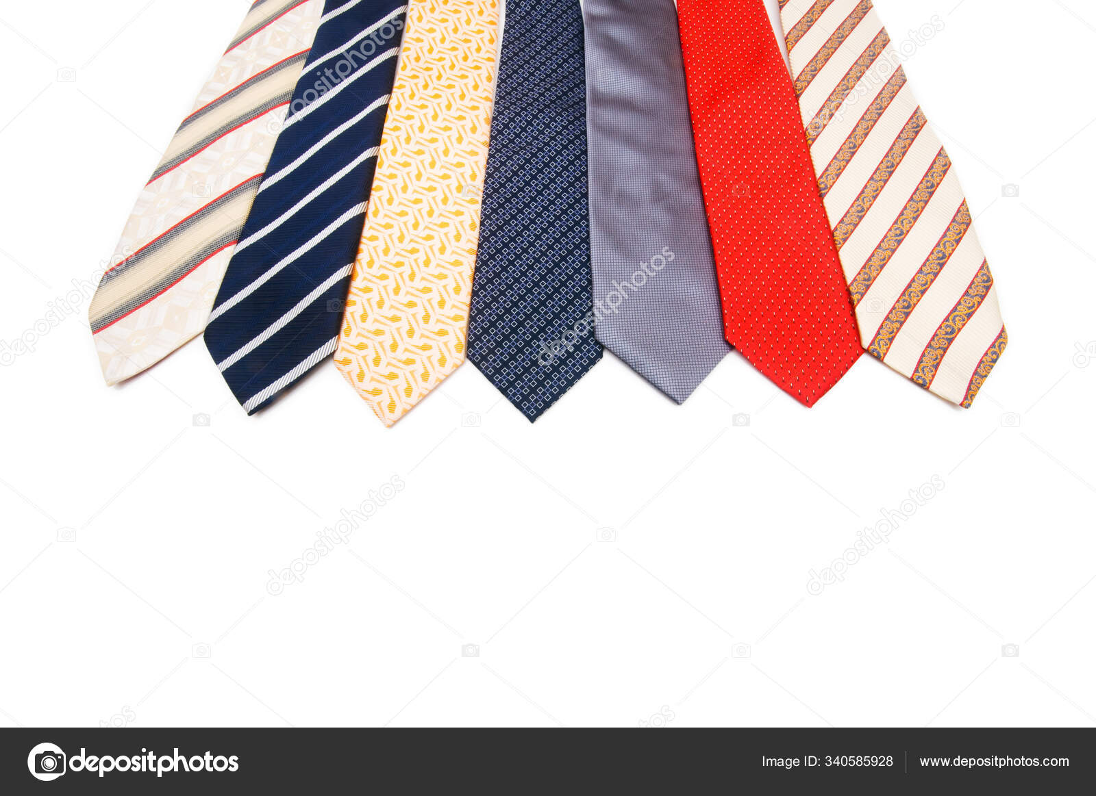 Neck Ties Isolated White Background — Stock Photo © PantherMediaSeller ...