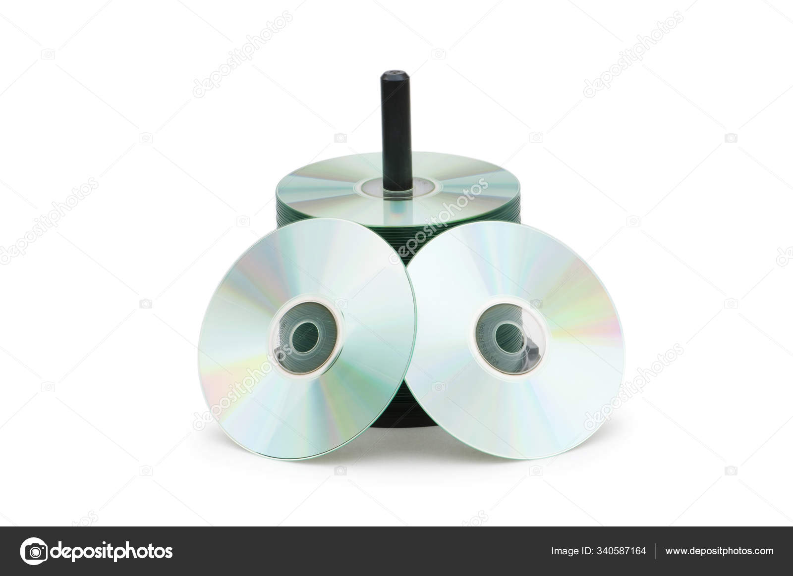 Spindle Disks Isolated White Stock Photo by ©PantherMediaSeller 340587164